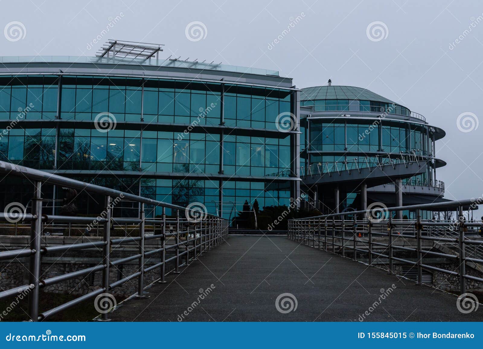 View on a Modern Office Building with Glass Fasade Stock Image - Image ...