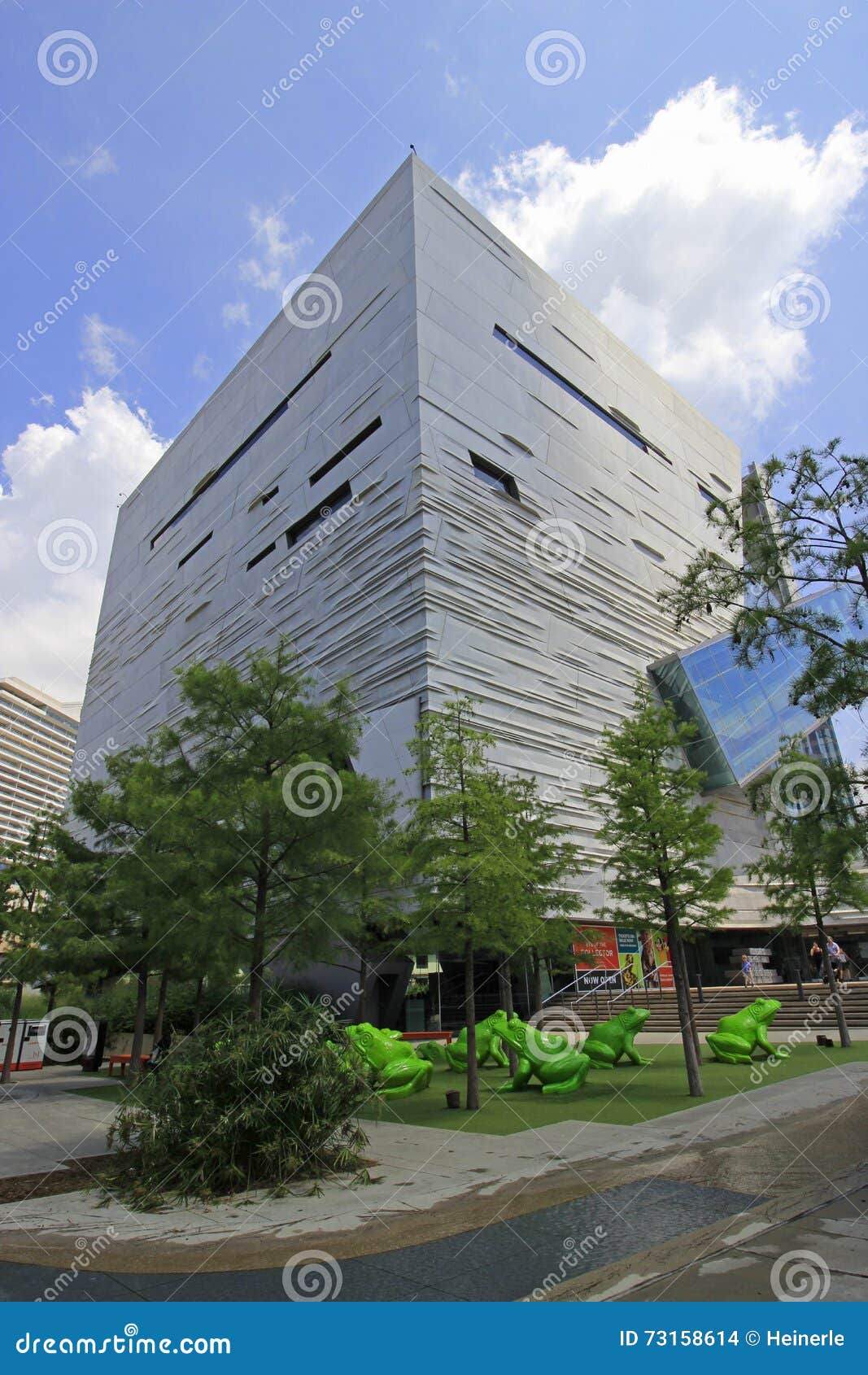 View of the Modern Perot Museum of Nature and Science in Downtown ...