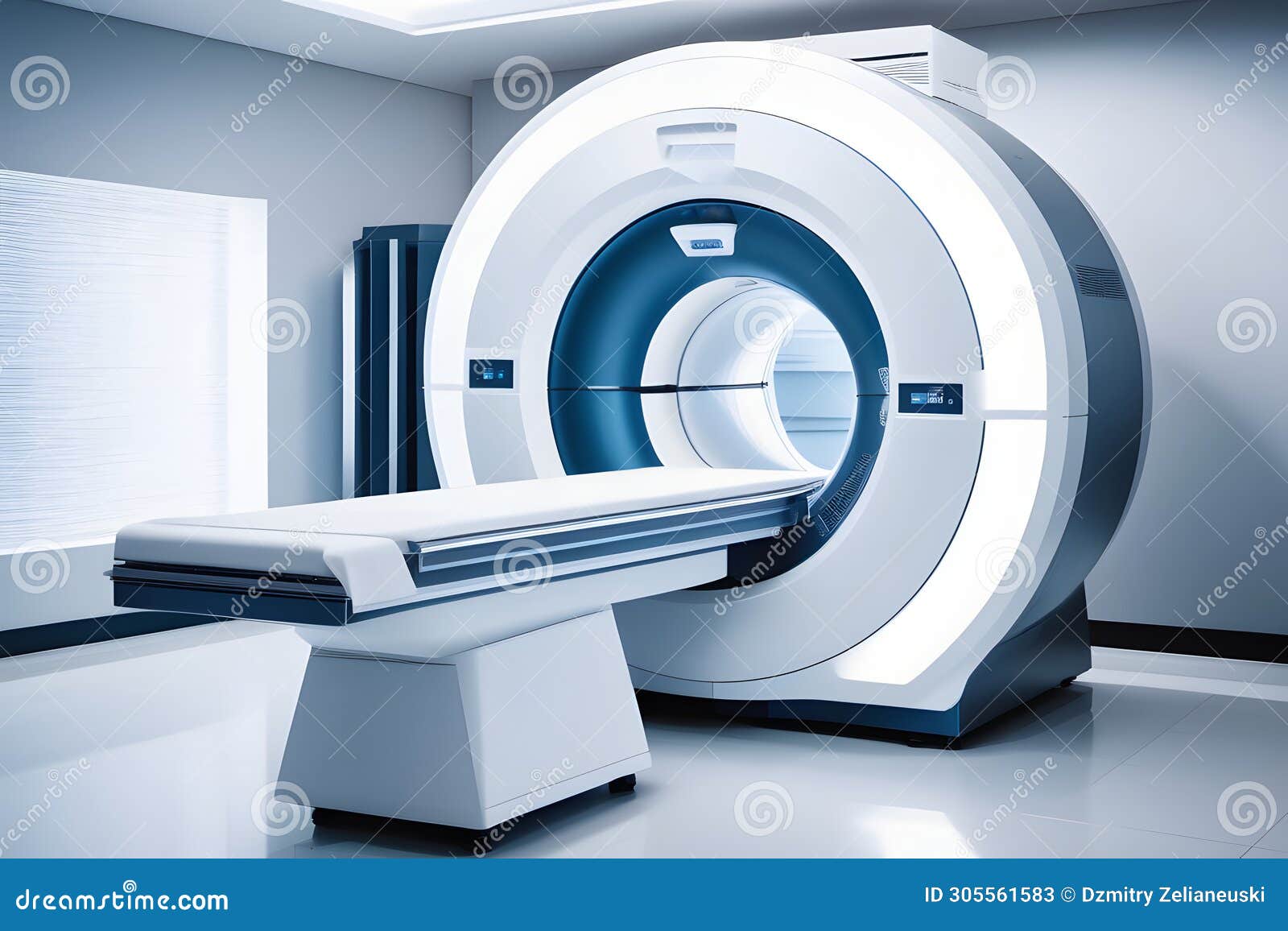 View of a Modern X-ray Machine Stock Illustration - Illustration of ...