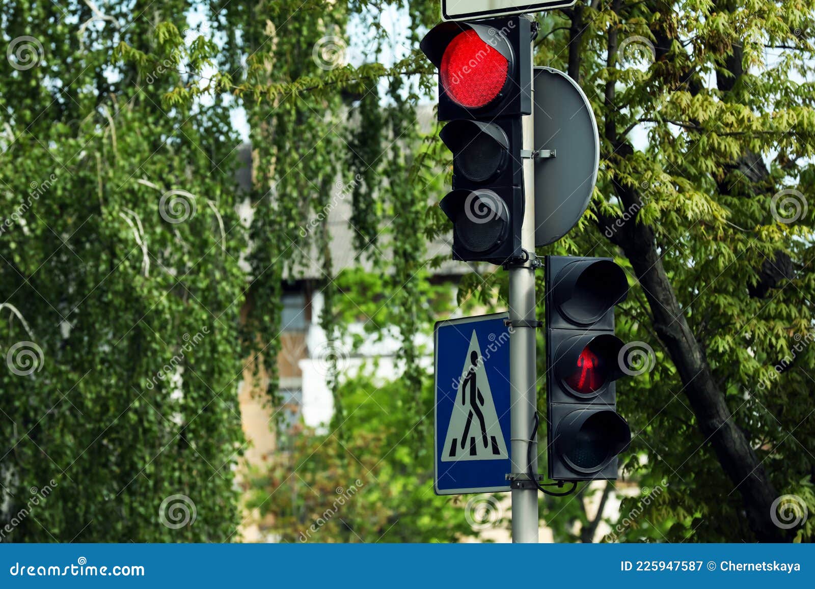 View of Traffic Lights on City Street Stock Image - Image of driving ...