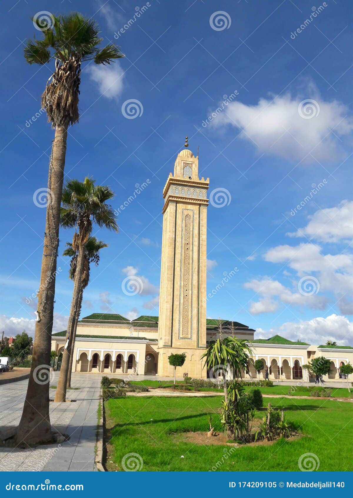 The Mohammed Six Mosque in the City of Oujda in Morocco Stock Image ...