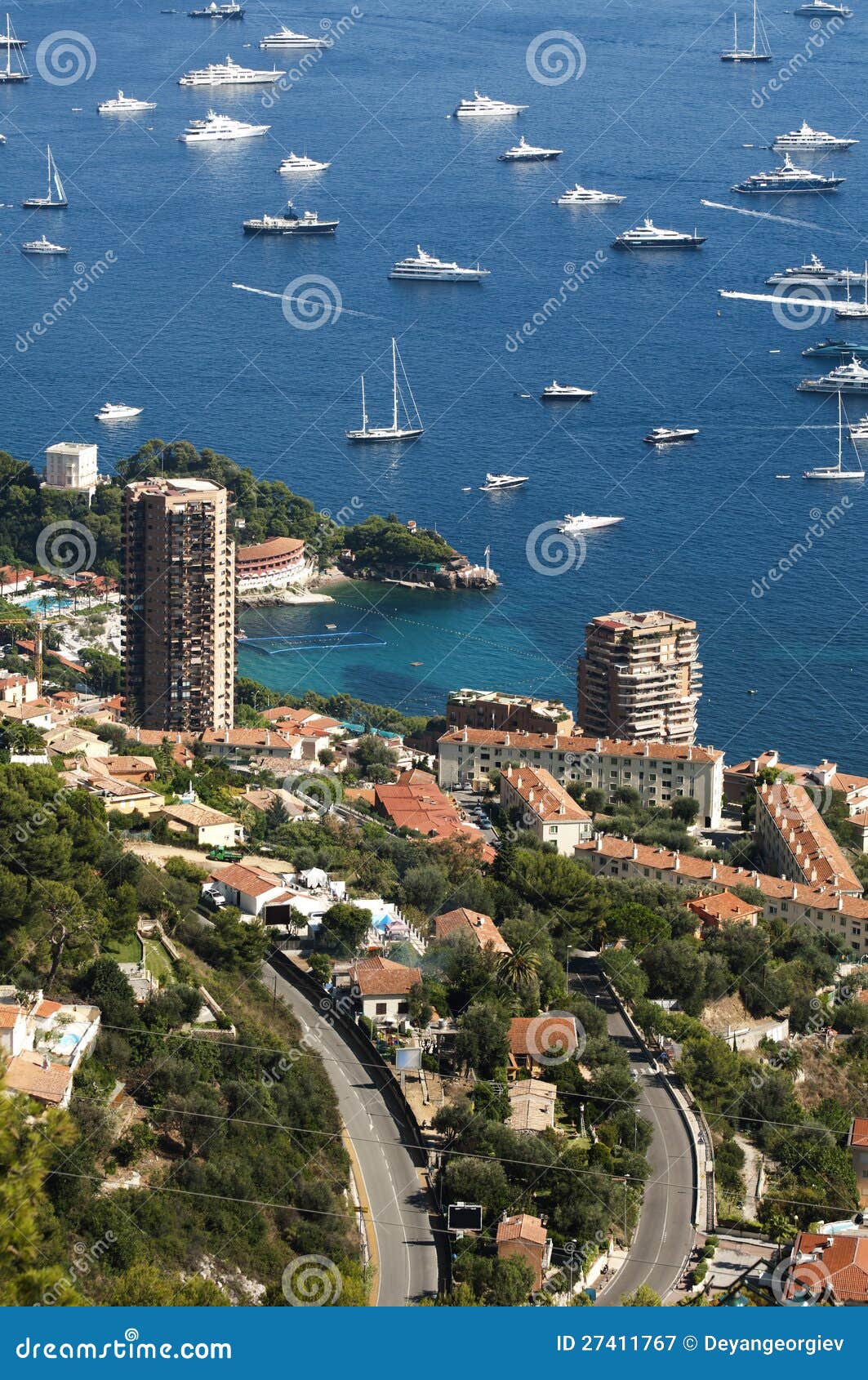View of Monaco stock image. Image of coastline, principality - 27411767