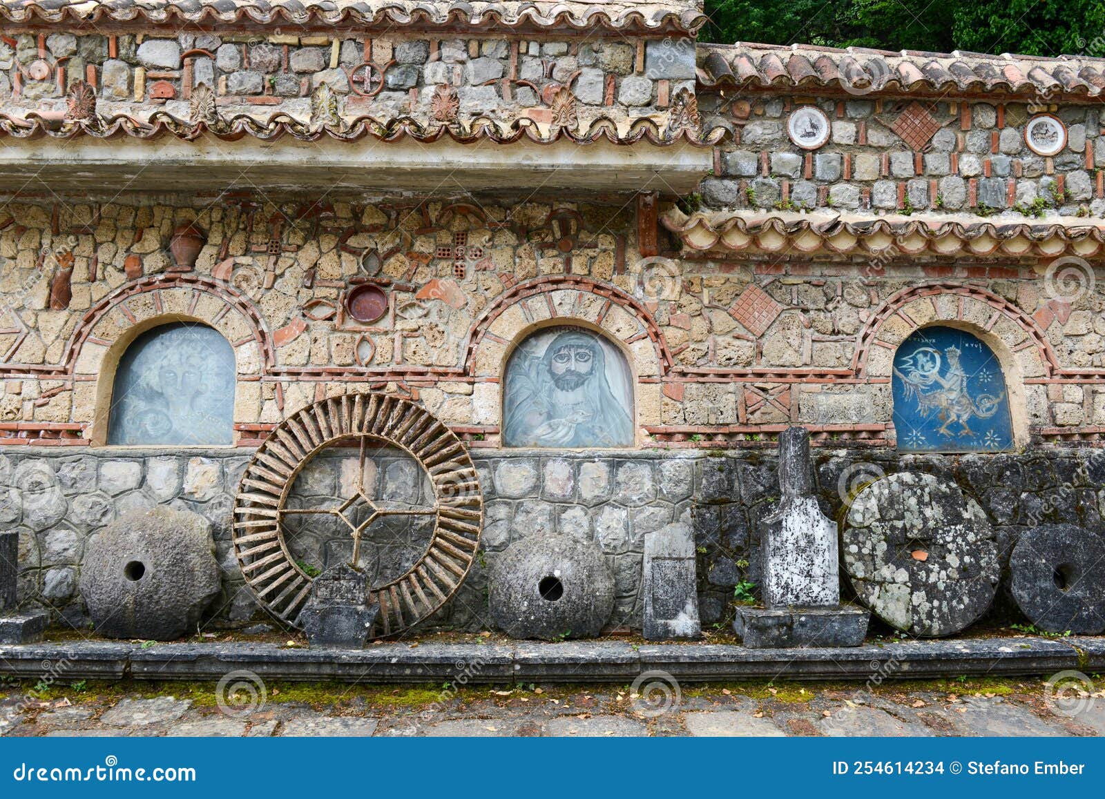 View at the Monastery of Agathon in Greece Stock Photo - Image of ...