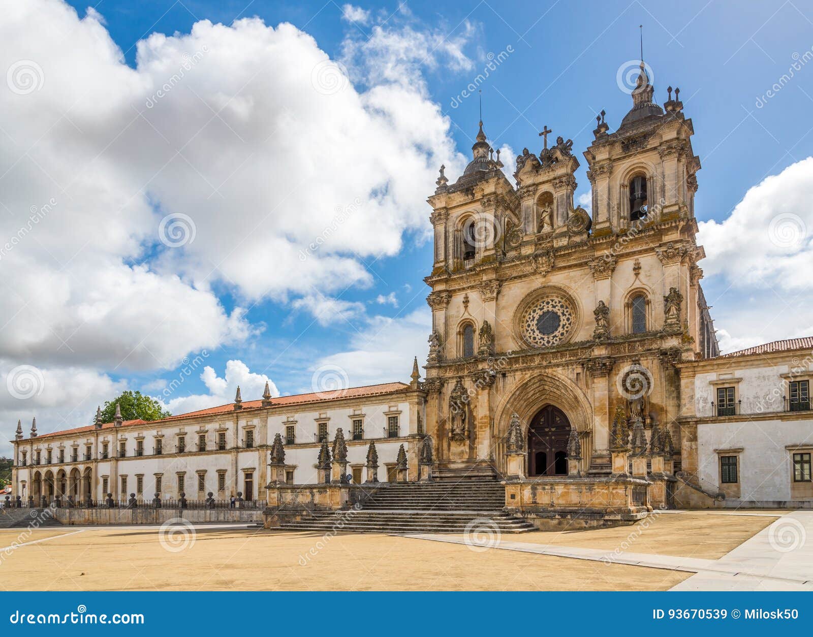 View at the Monastery of Alcobaca - Portugal Stock Image - Image of ...