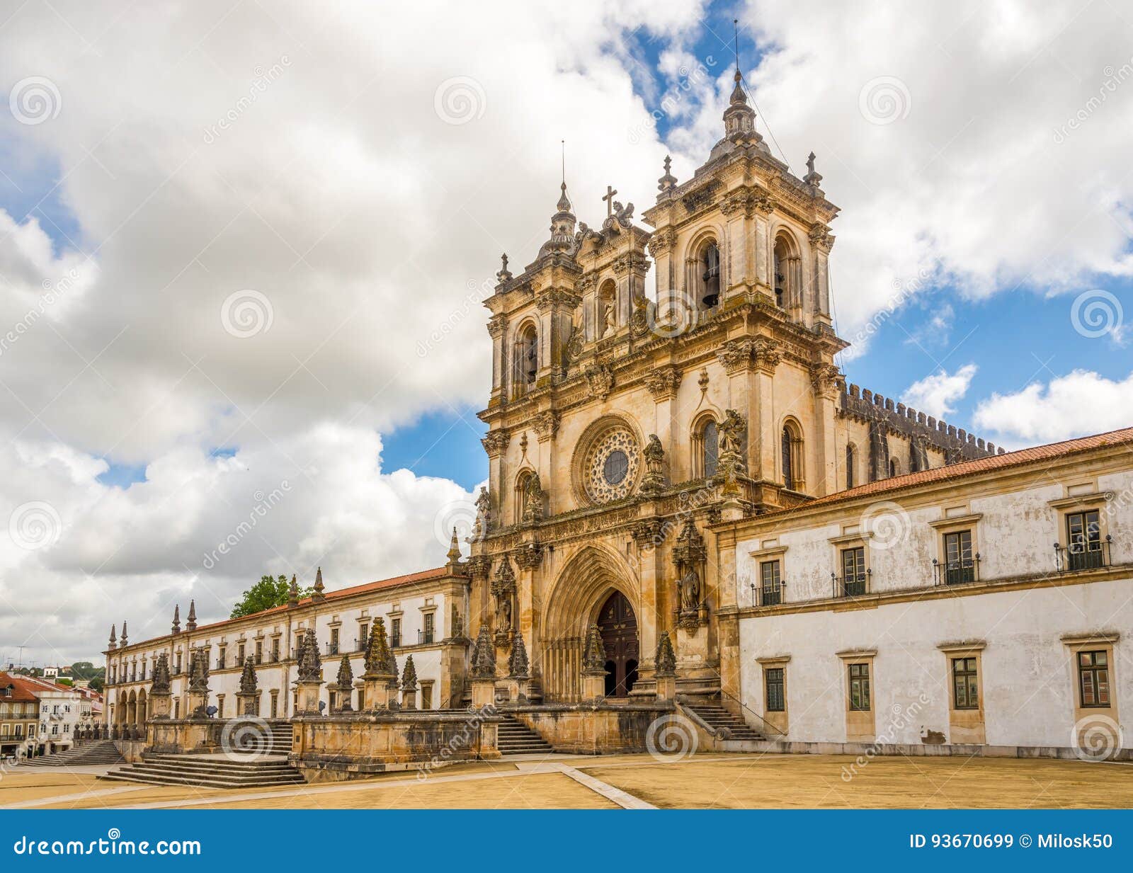 View at the Monastery of Alcobaca - Portugal Stock Image - Image of ...