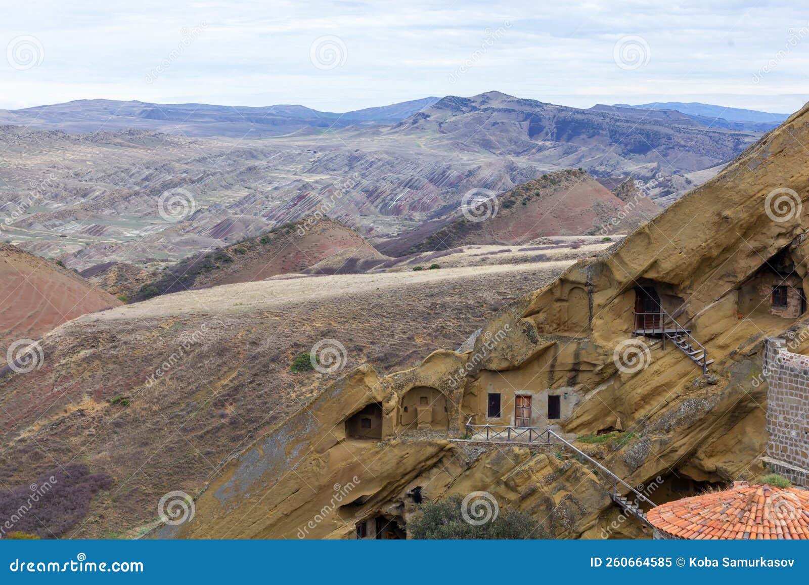 View of the Monastery Complex of David Gareja of Eastern Georgia Stock ...