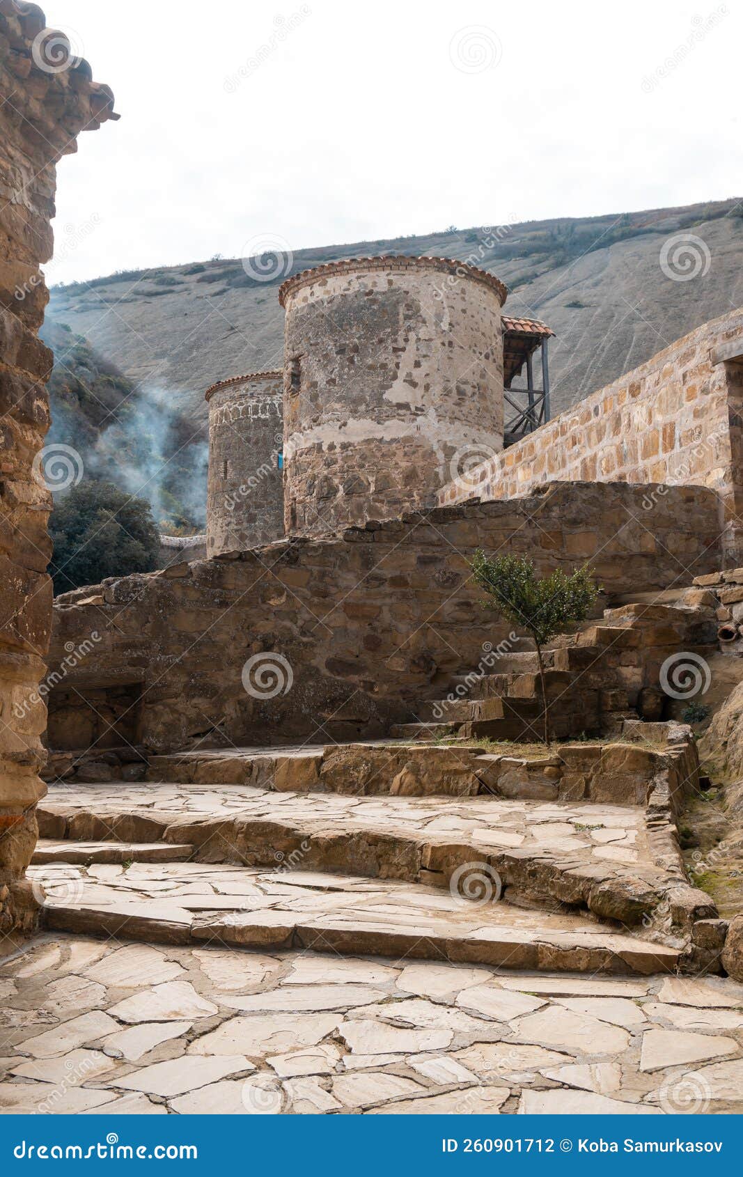 View of the Monastery Complex of David Gareja of Eastern Georgia Stock ...