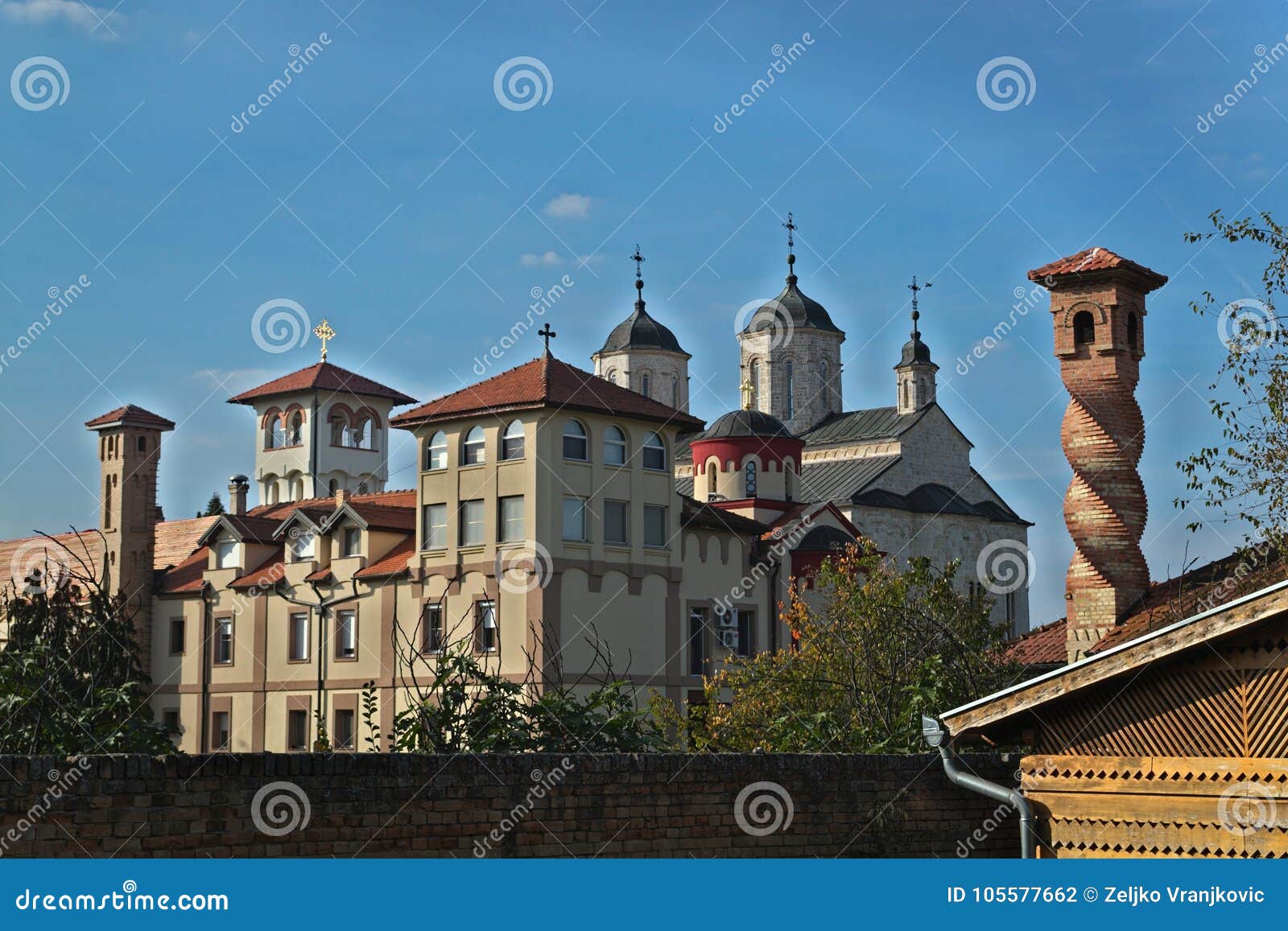 View at Monastery Complex Kovilj, Serbia Stock Photo - Image of ...