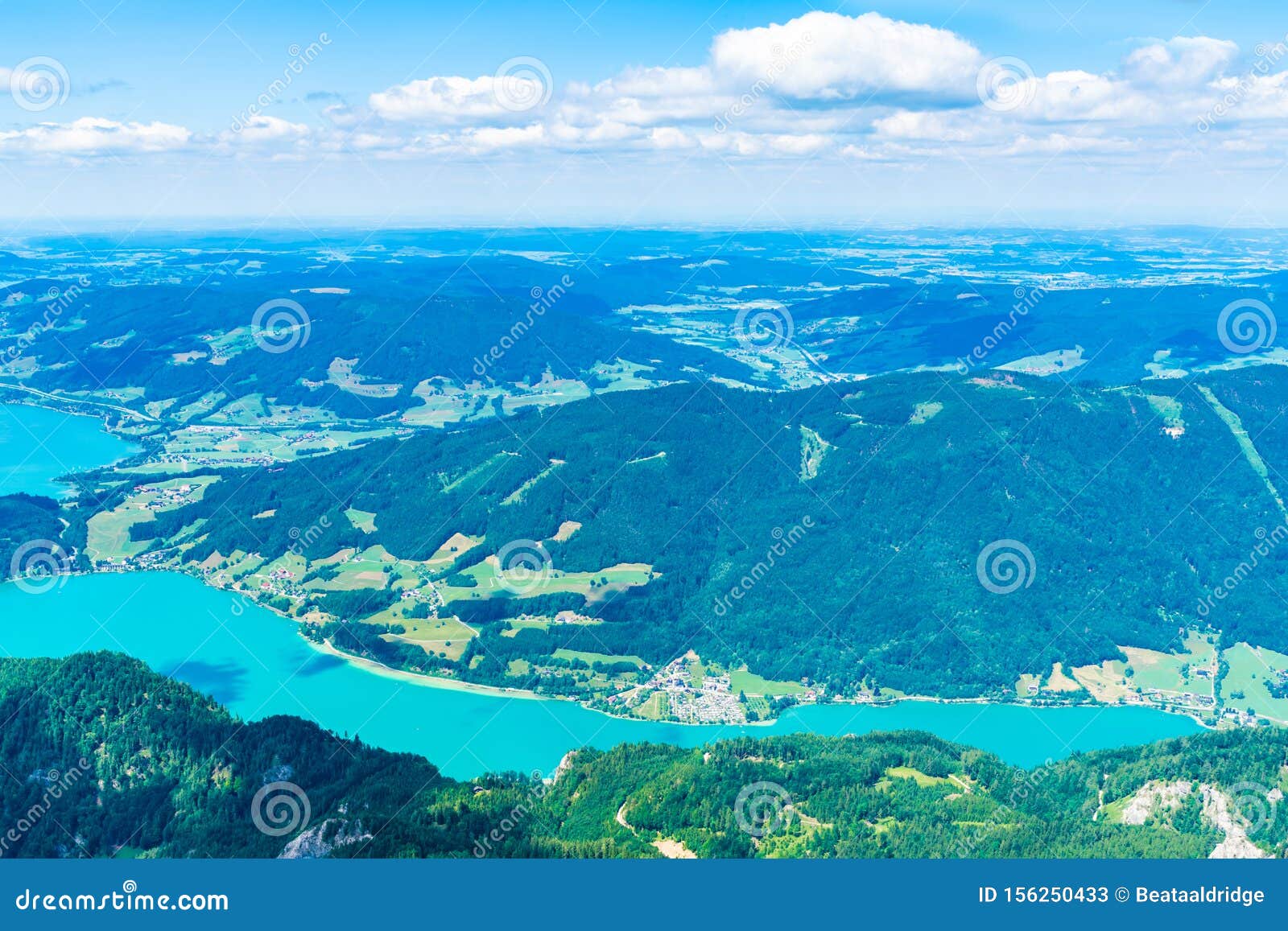 View of Mondsee Lake, Austria Stock Image - Image of ischl, beauty ...