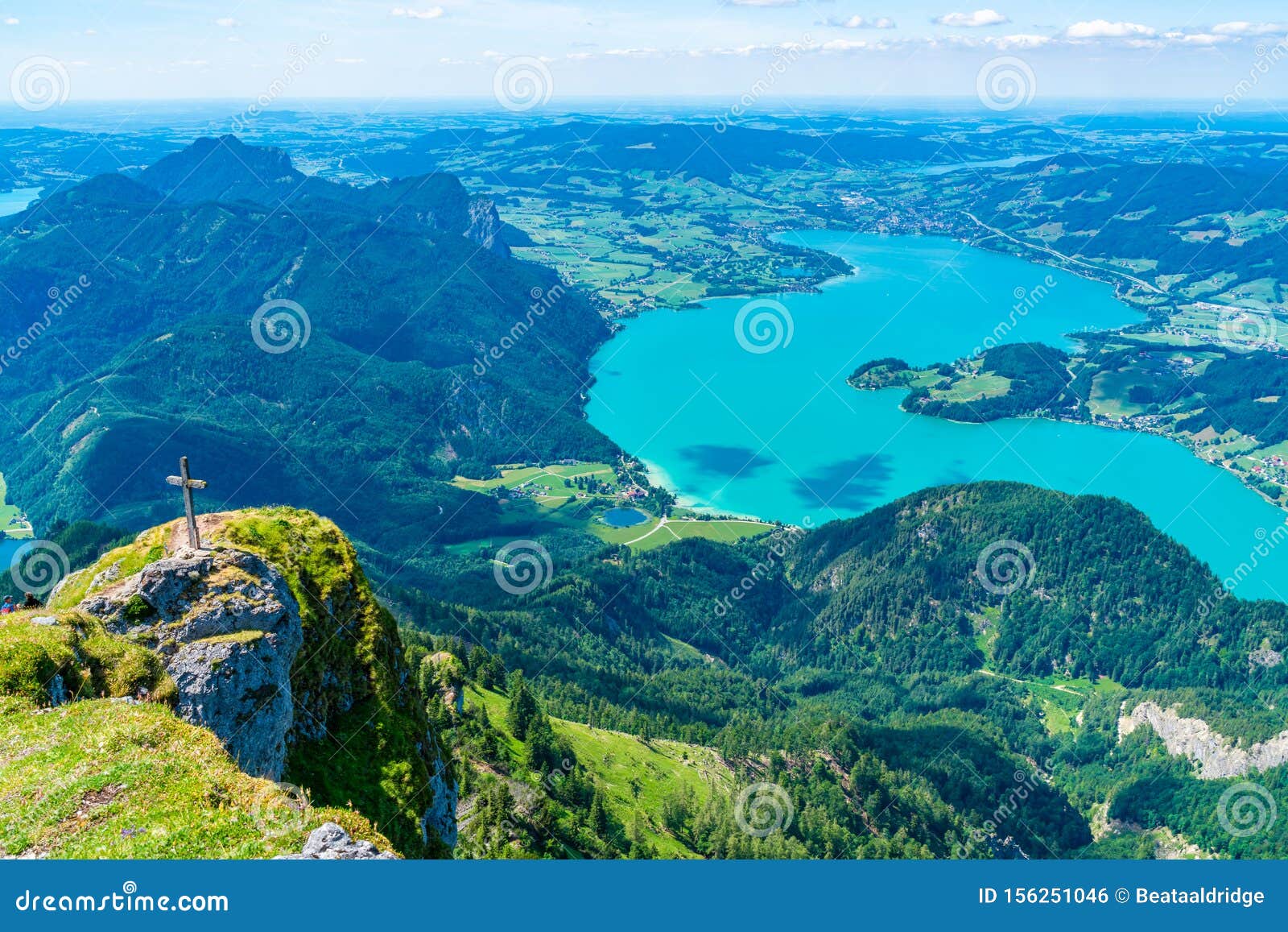 View of Mondsee Lake, Austria Stock Photo - Image of environment ...