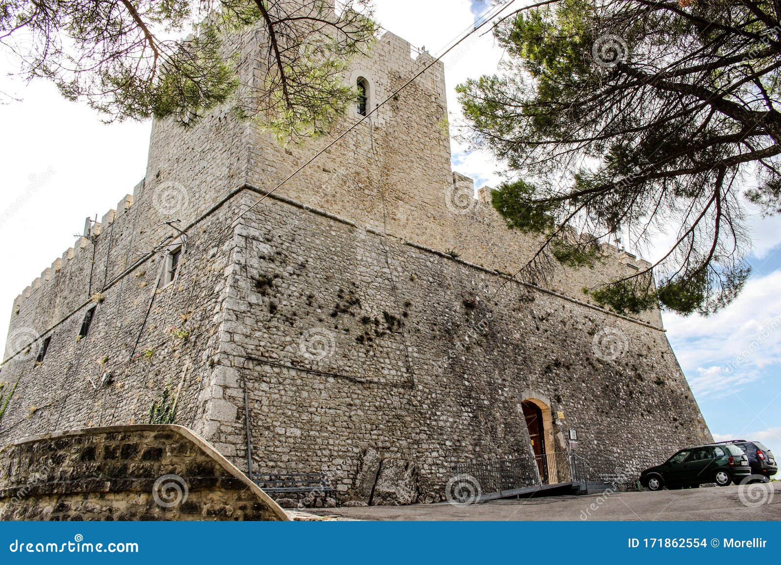 View of the Monforte Castle, Campobasso Stock Photo - Image of ...