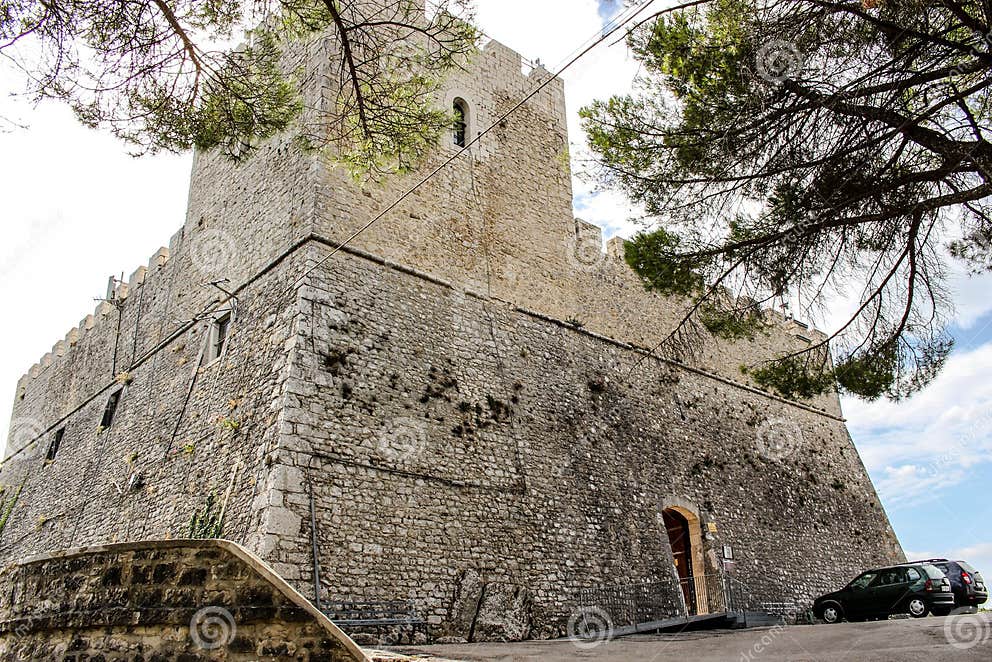 View of the Monforte Castle, Campobasso Stock Photo - Image of ...