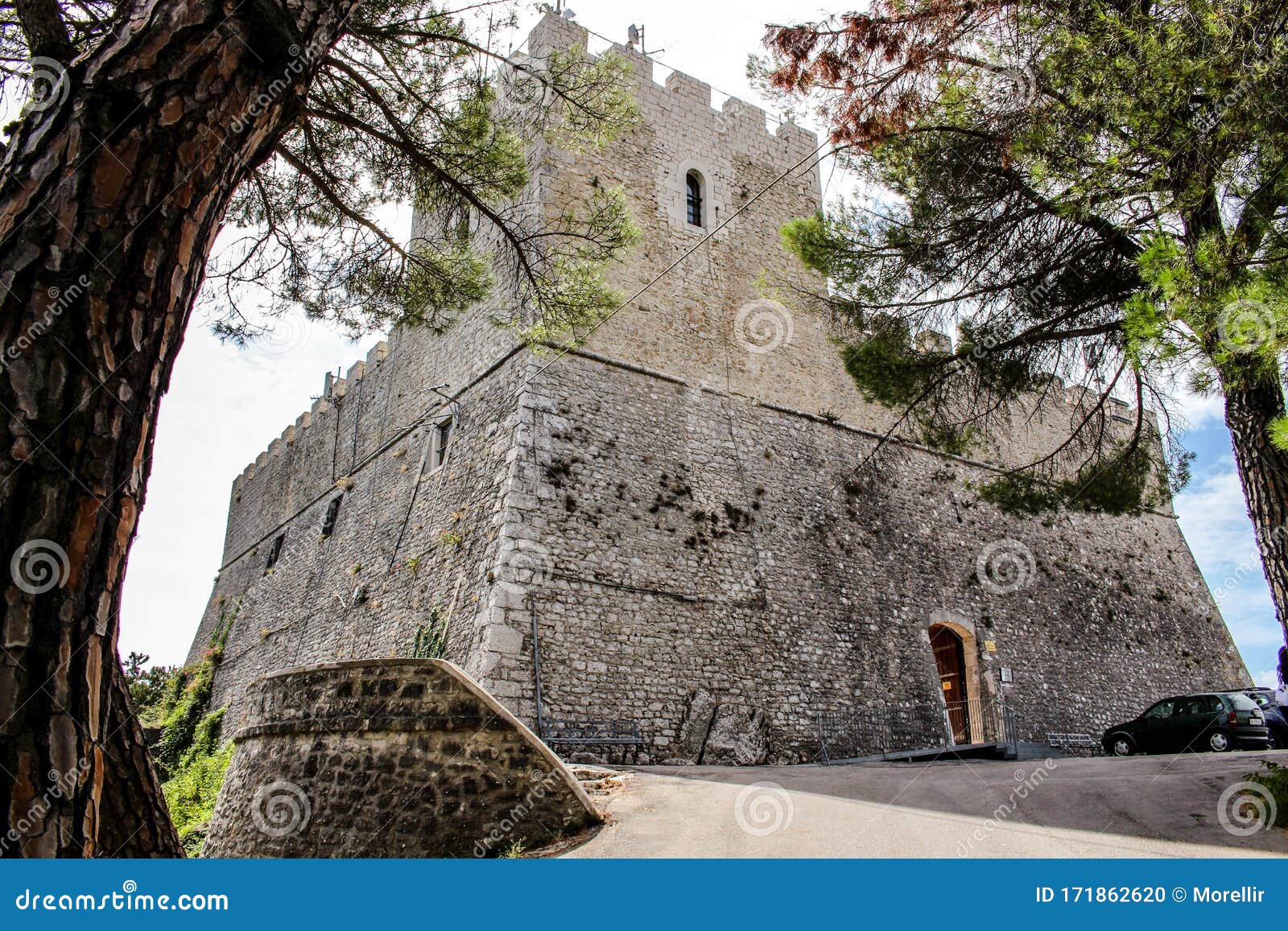View of the Monforte Castle, Campobasso Stock Photo - Image of exterior ...