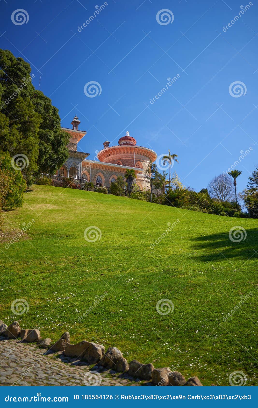 View of the Monserrate Palace from the Frontyard Stock Photo - Image of ...