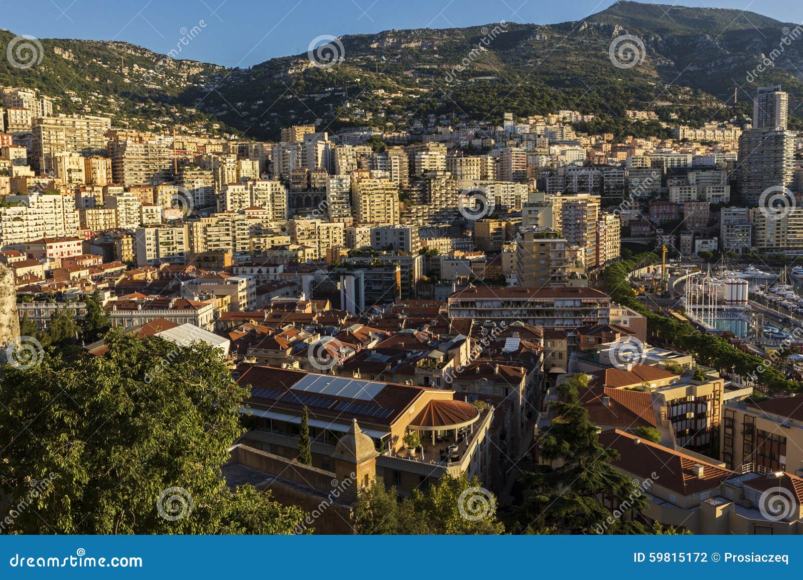 View on Monte Carlo in Monaco in the Morning Stock Photo - Image of ...