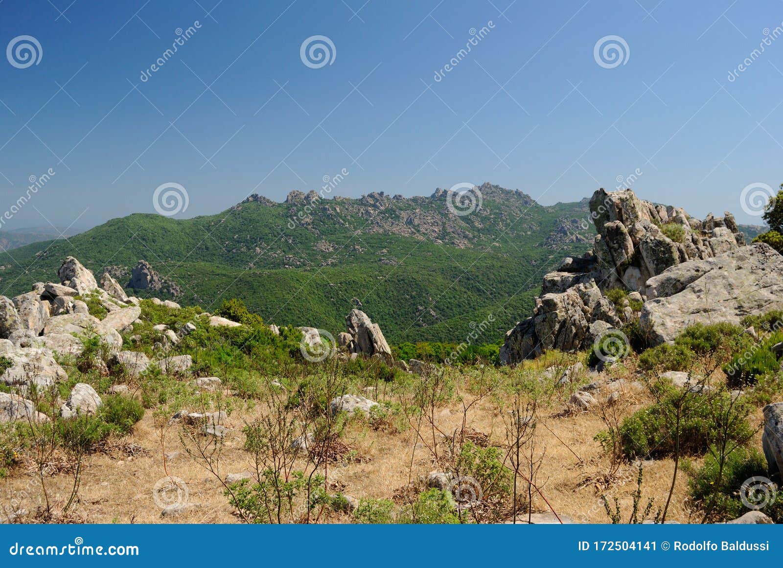 View of Monte Eccas stock image. Image of wood, sinnai - 172504141