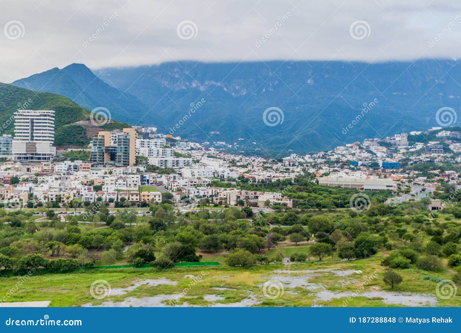View of Monterrey Suburbs, Mexi Stock Photo - Image of modern, leon ...