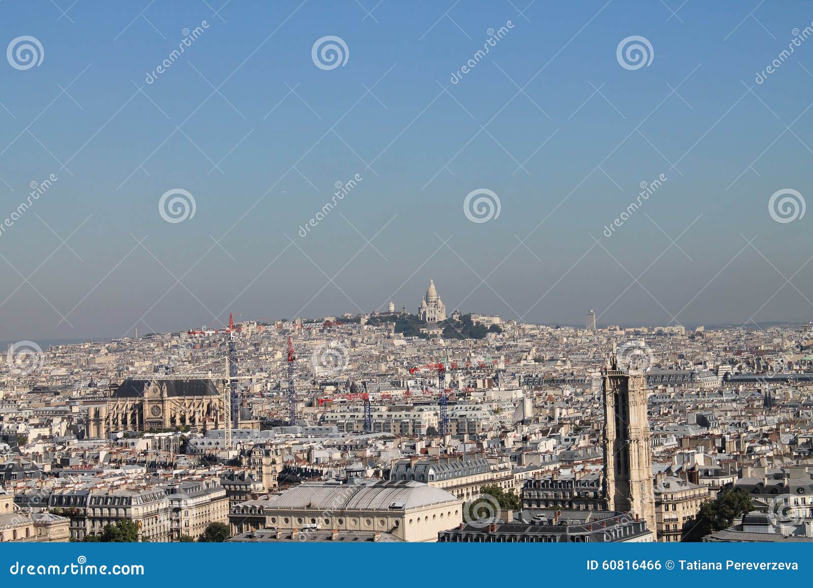 View on the Montmartre,Paris Stock Photo - Image of culture, faasect ...