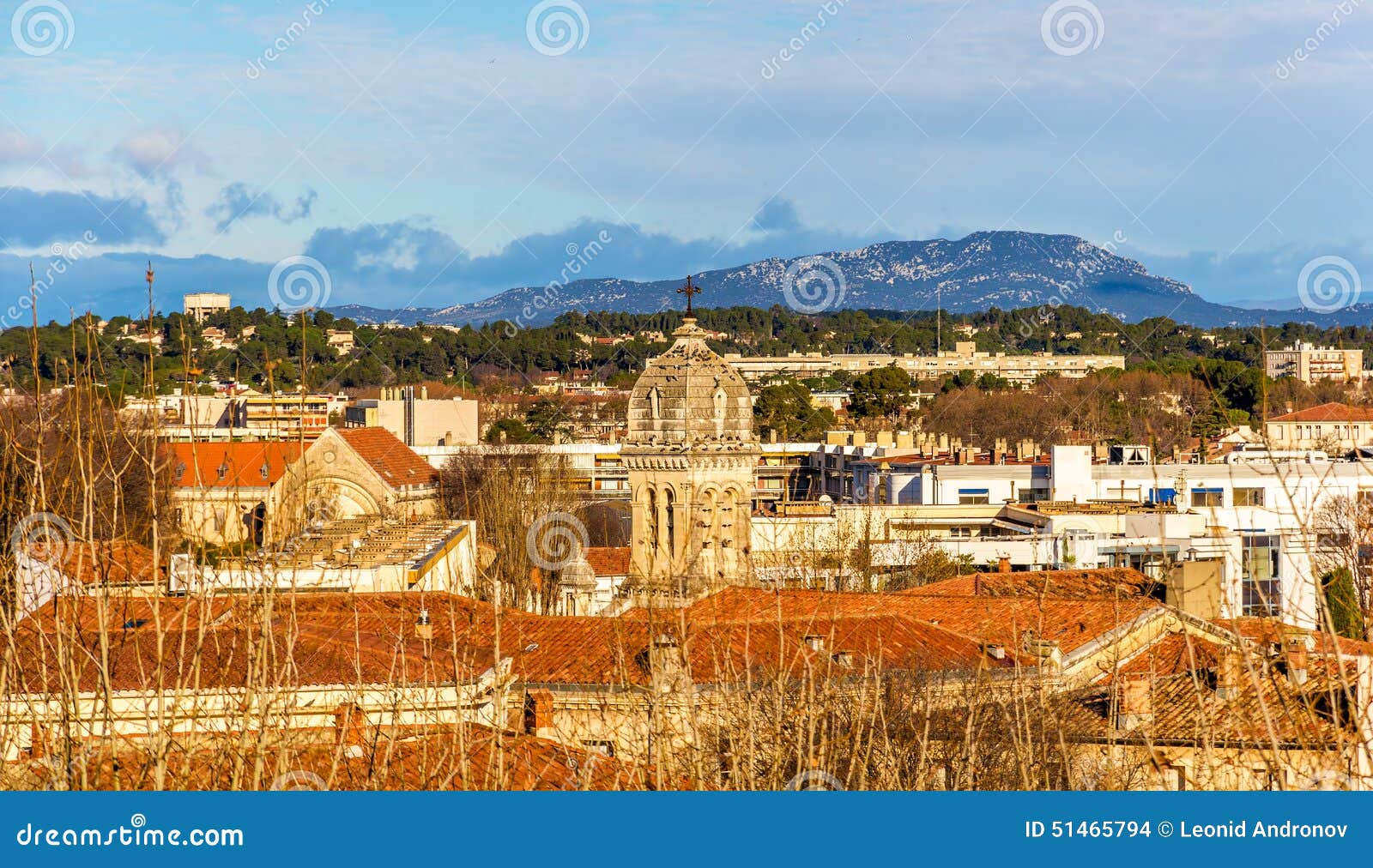 View of Montpellier - France Stock Photo - Image of column, landmark ...
