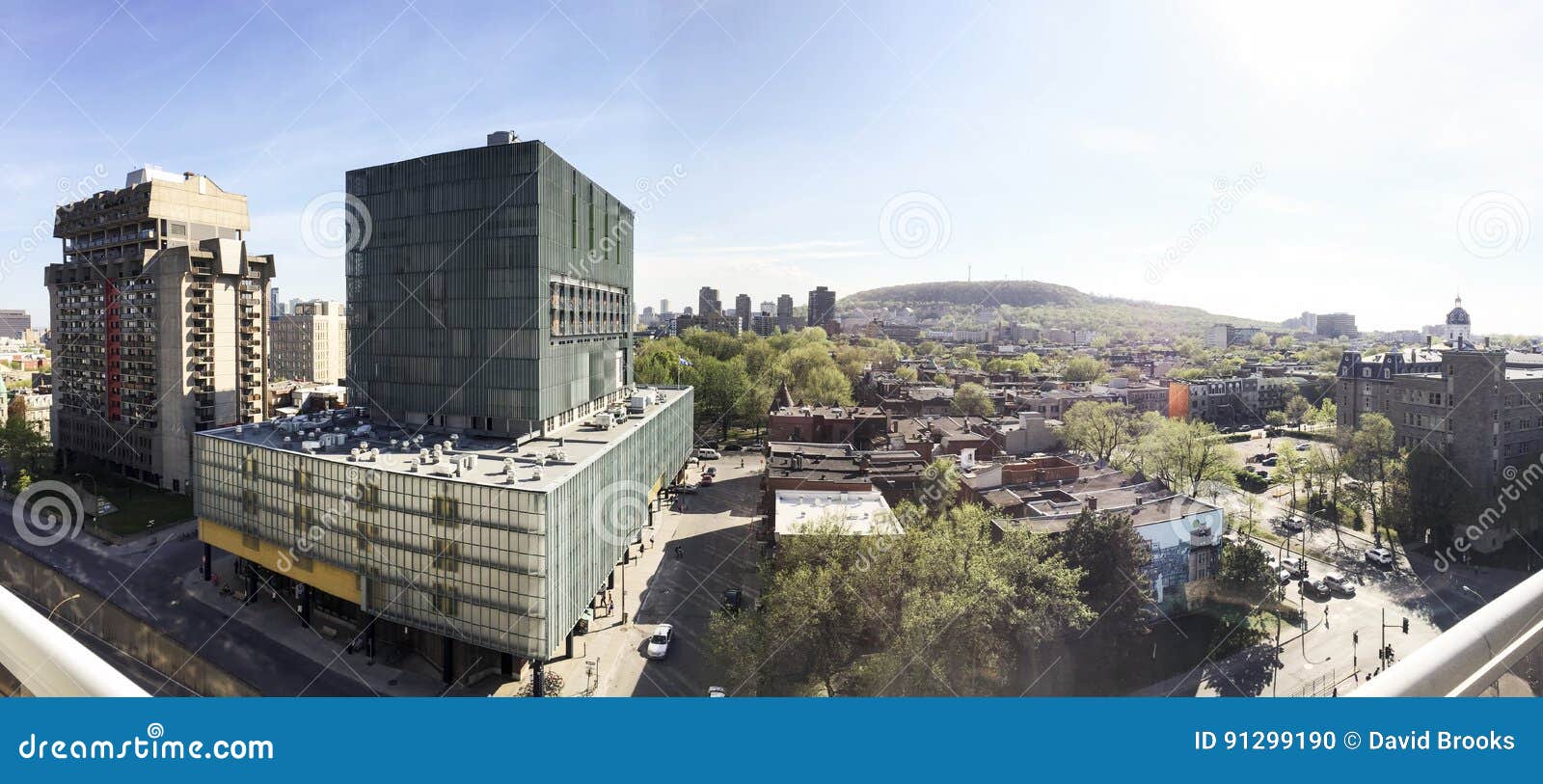 View of Montreal Park Mont Royal Stock Photo - Image of panorama ...