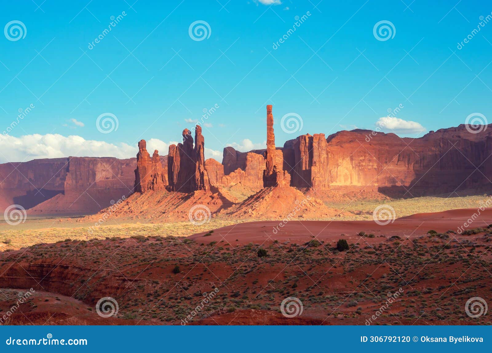 A View in the Monument Valley. USA Stock Photo - Image of canyon ...