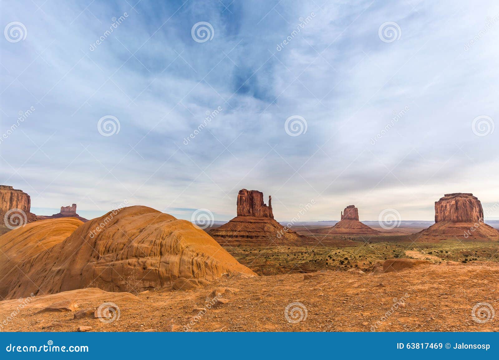 View of Monument Valley stock image. Image of arizona - 63817469