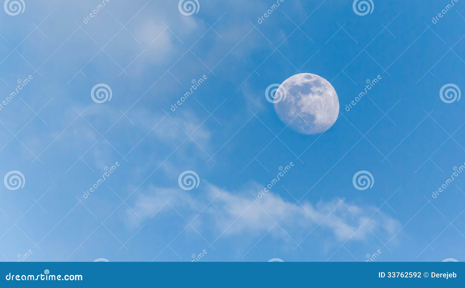 View of the Moon during the Day Stock Photo - Image of moon, scattered ...