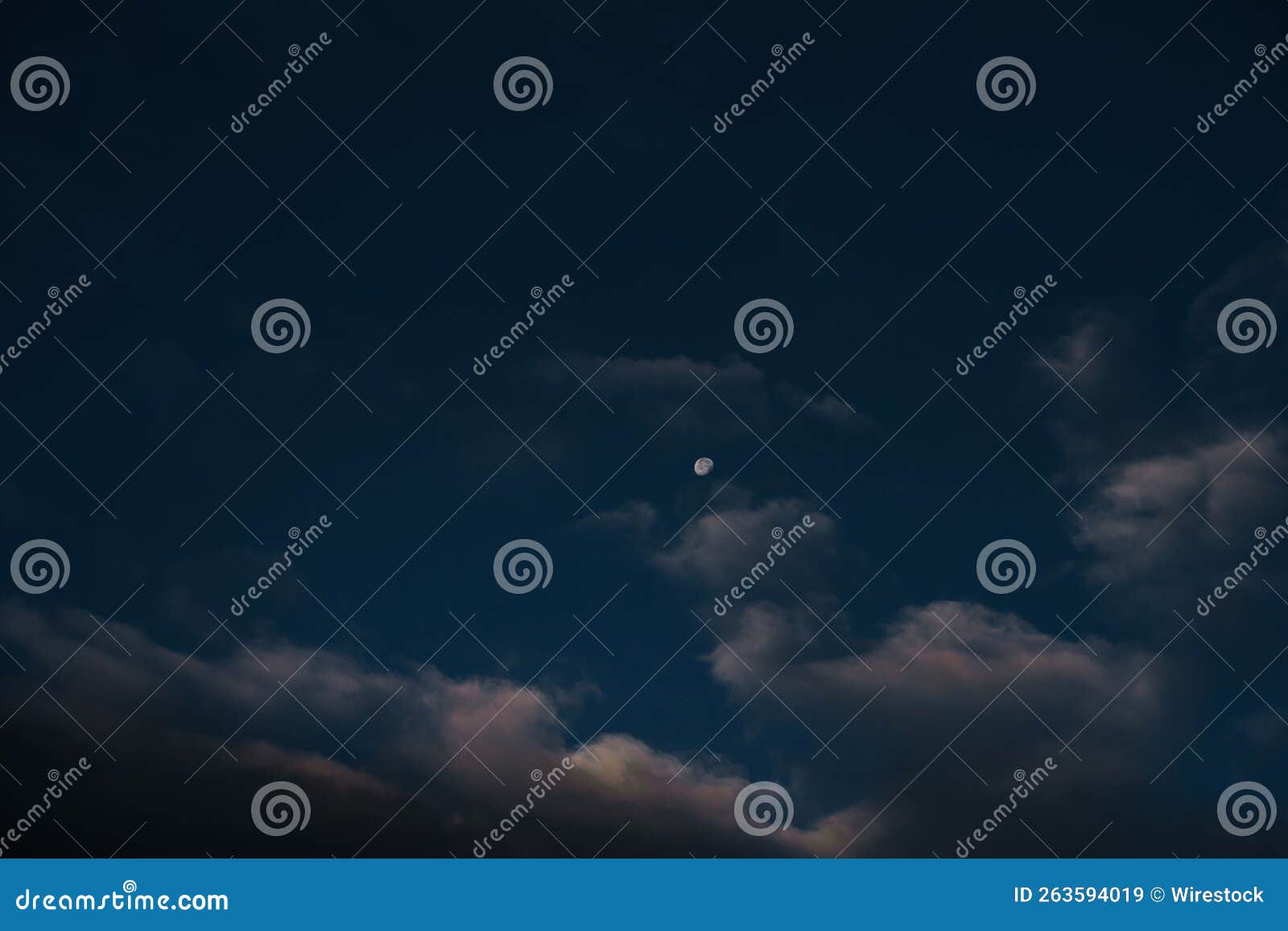 View of the Moon in the Sky Stock Image - Image of full, moon: 263594019
