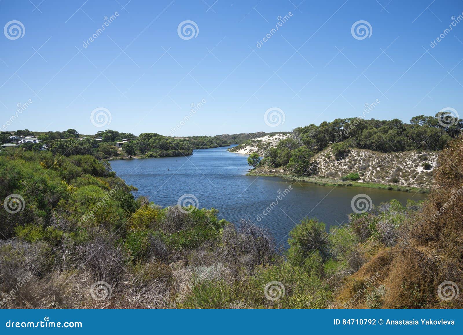 A View of Moore River and Its Banks Stock Photo - Image of banks, moore ...