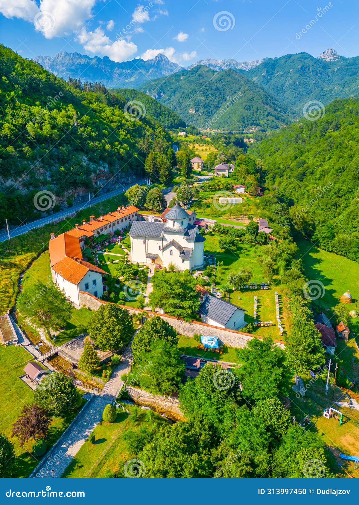View of Moraca Monastery in Montenegro Editorial Image - Image of ...