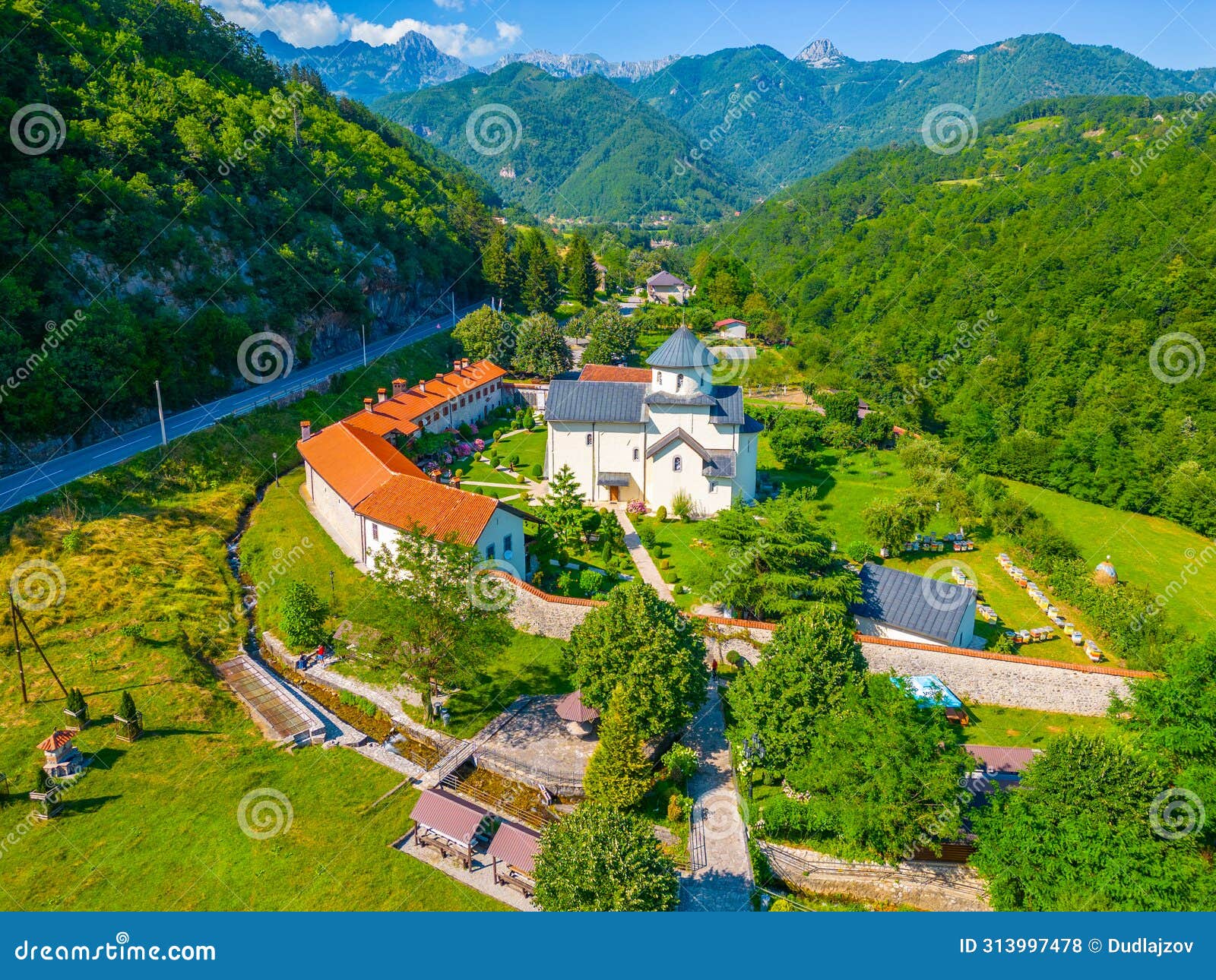View of Moraca Monastery in Montenegro Editorial Stock Photo - Image of ...