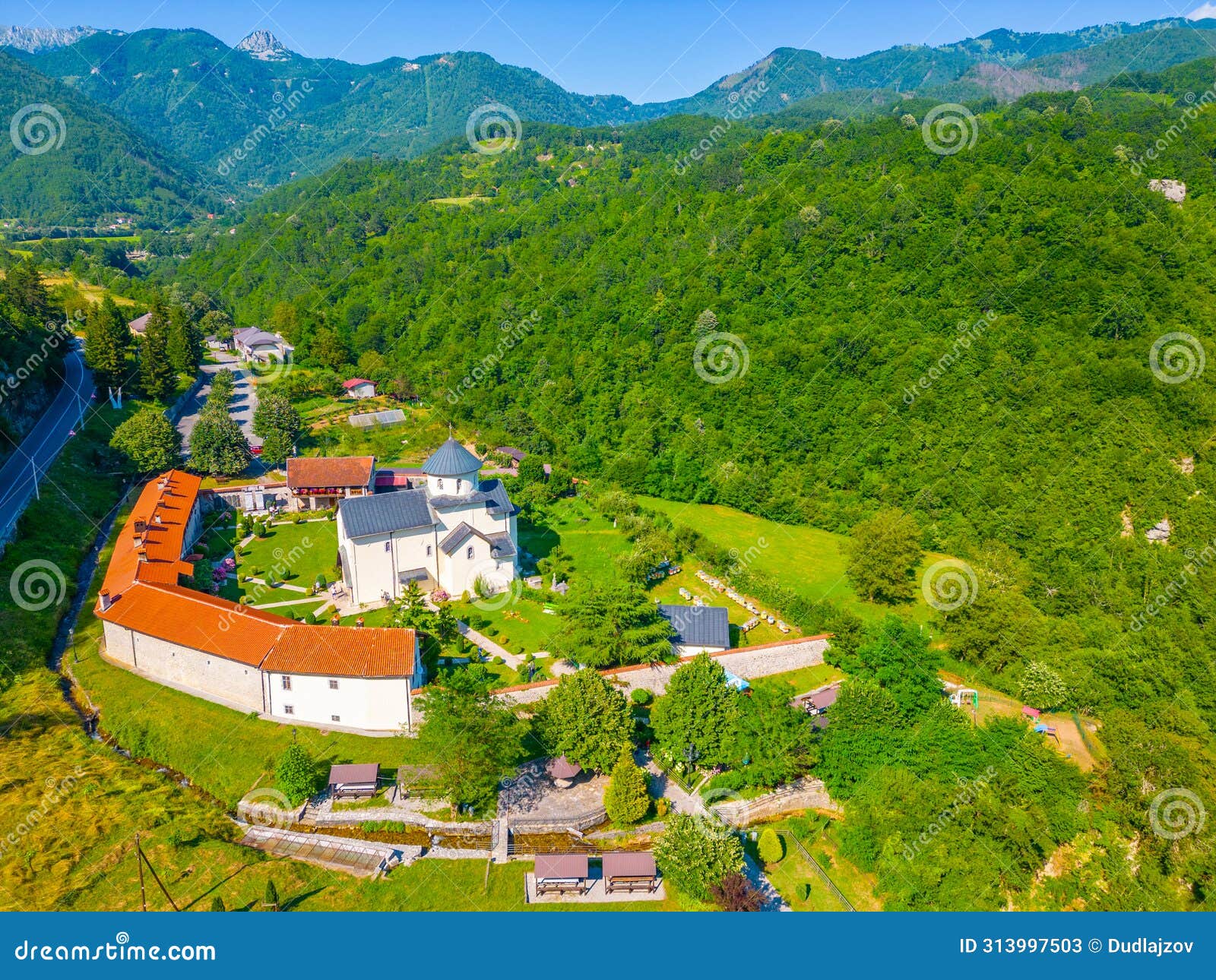 View of Moraca Monastery in Montenegro Editorial Stock Photo - Image of ...