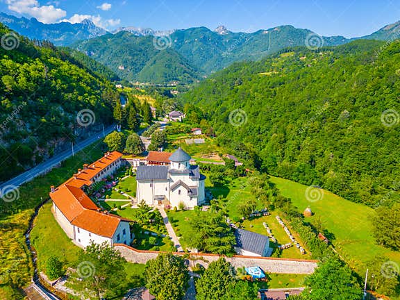 View of Moraca Monastery in Montenegro Editorial Stock Image - Image of ...