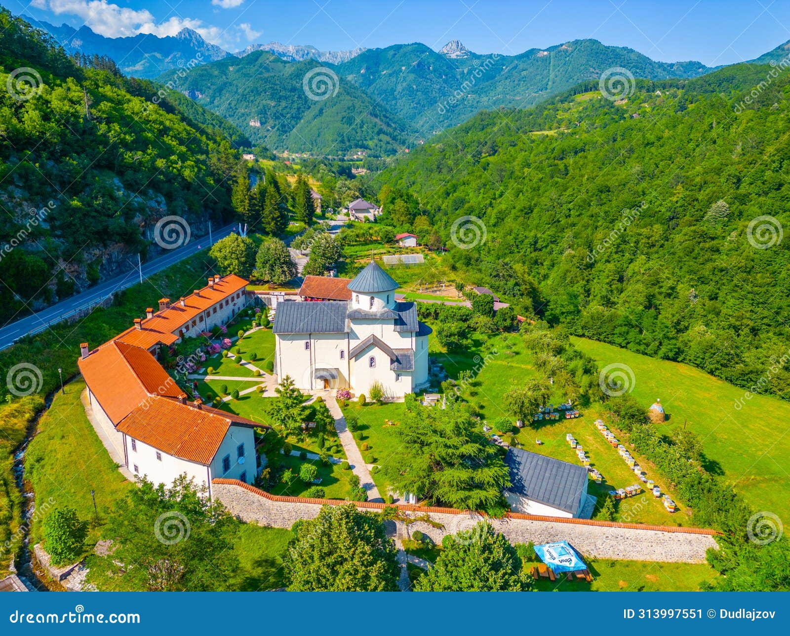 View of Moraca Monastery in Montenegro Editorial Photo - Image of house ...