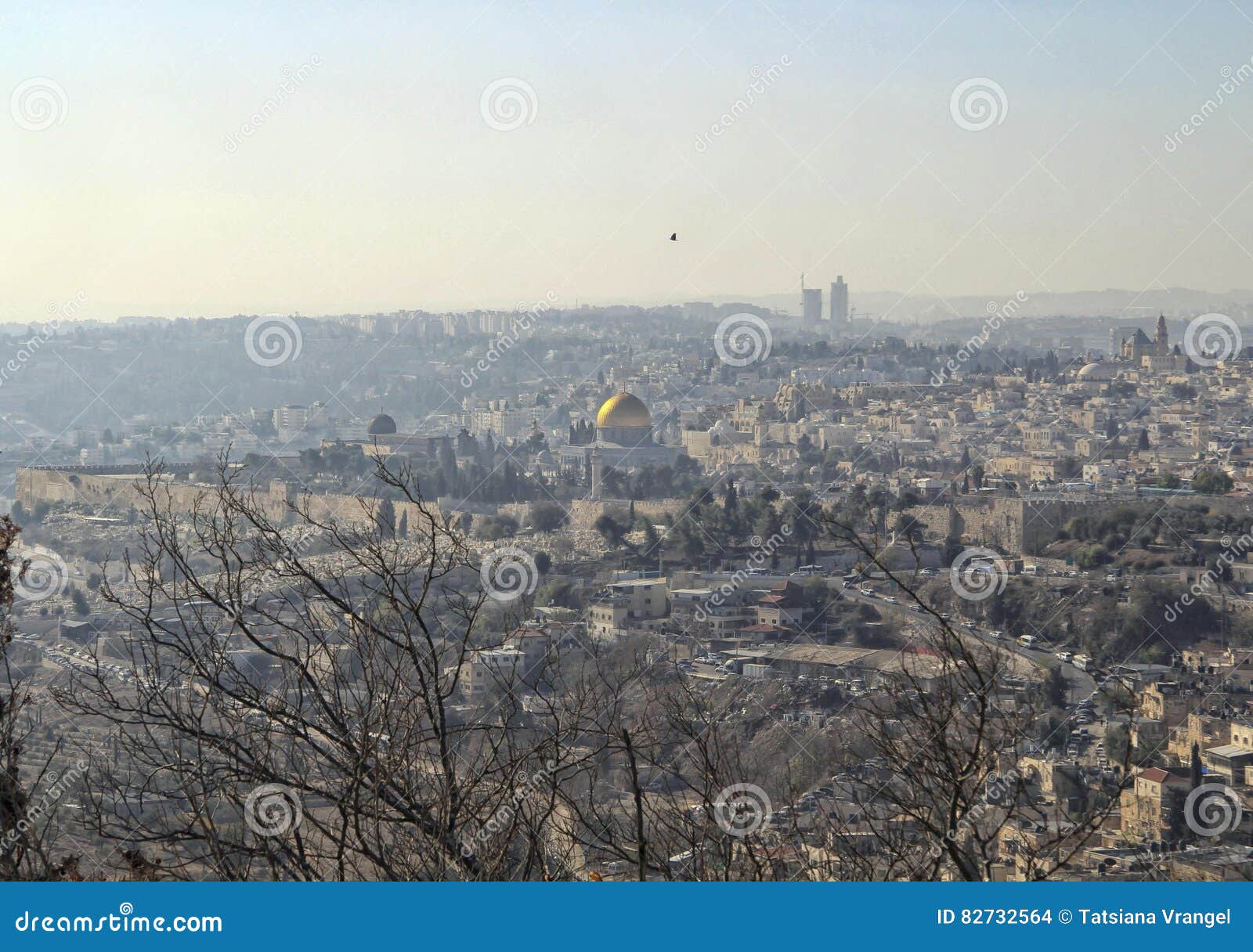 View of Morning City, Jerusalem, Israel. Stock Photo - Image of ruin ...