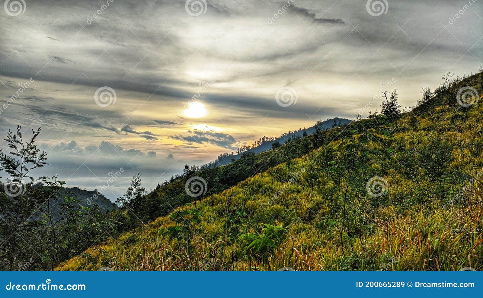 View Morning from Mongkrang Stock Image - Image of grass, nature: 200665289