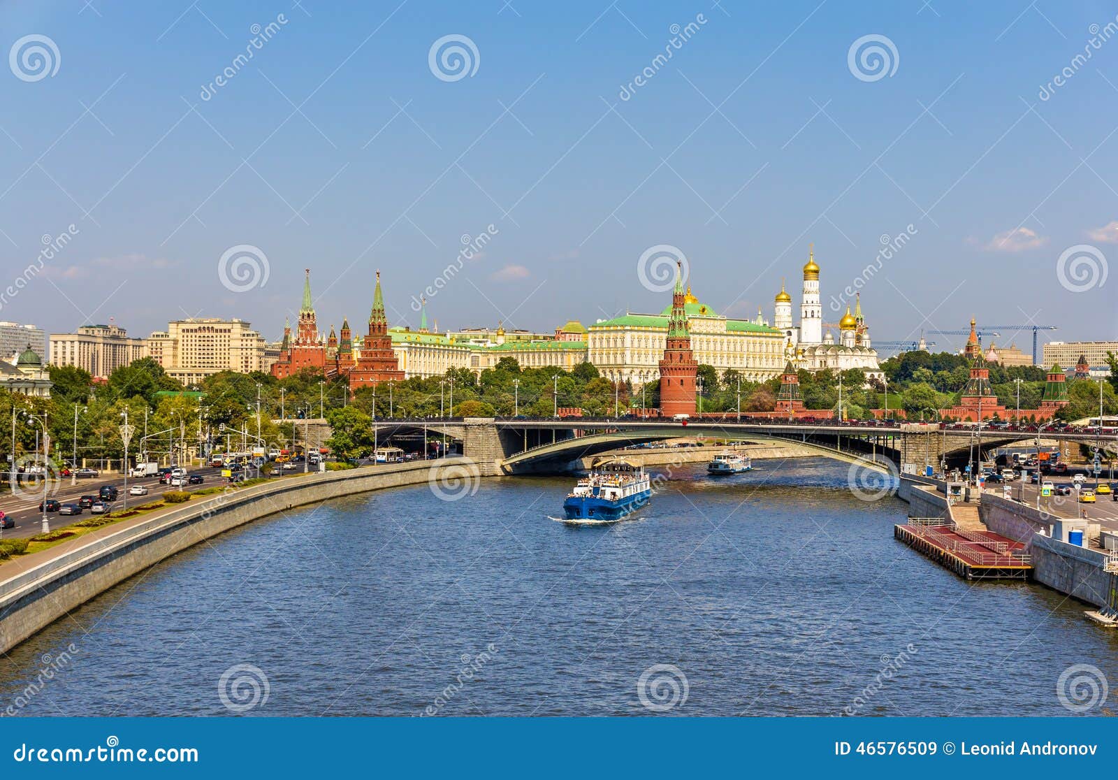 View of Moscow Kremlin - Russia Stock Image - Image of architecture ...