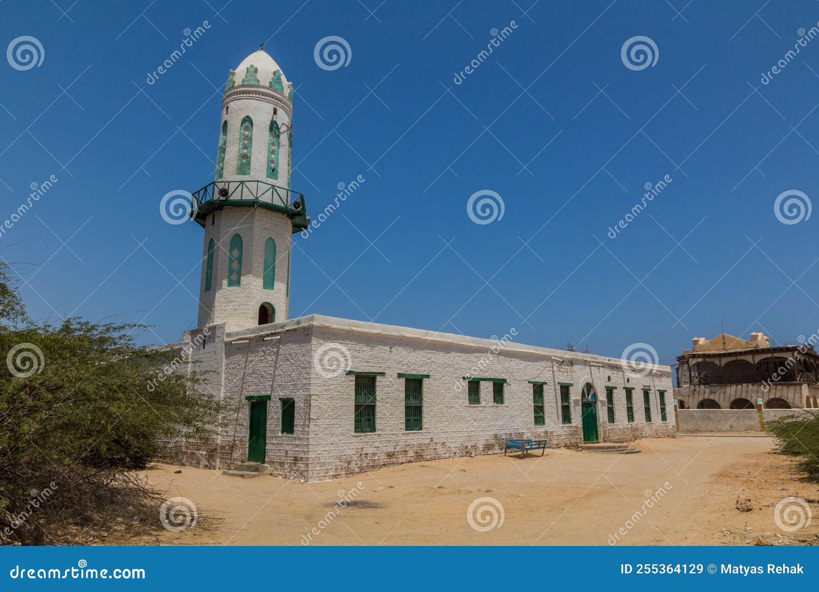 View of a Mosque in Berbera, Somalila Stock Image - Image of muslim ...