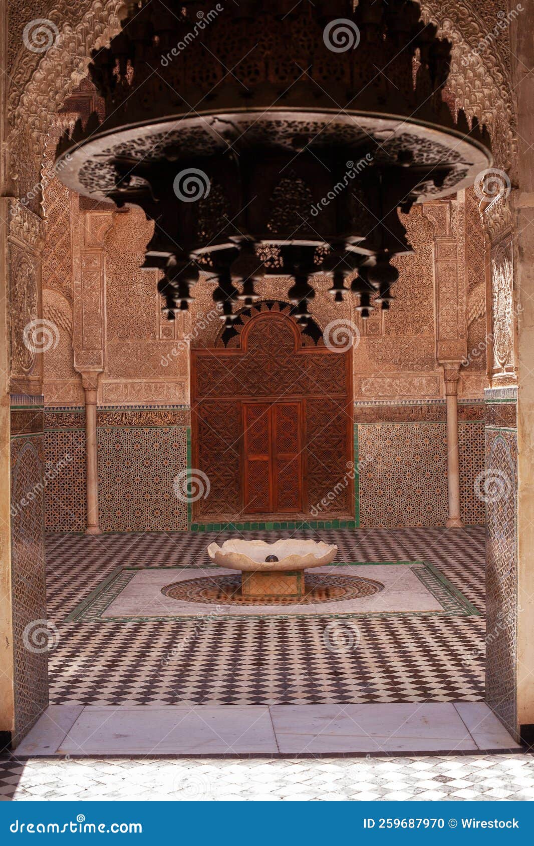 View of the Mosque Door and Walls in Morocco Editorial Image - Image of ...