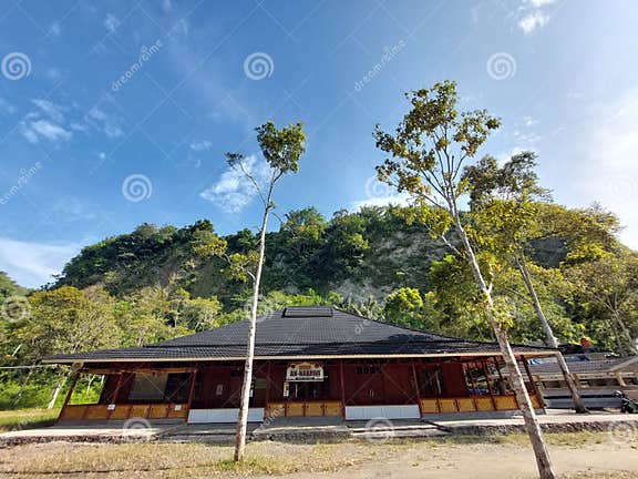 View Mosque in the Forest and Many Tree and Hill Editorial Photo ...