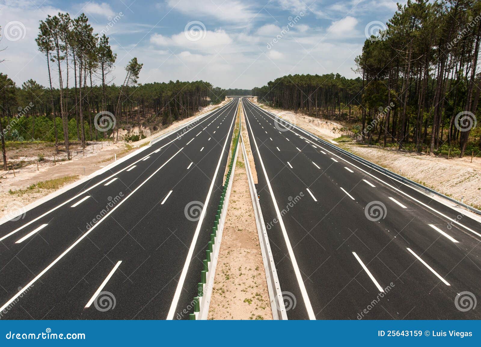 View of motorway stock image. Image of journey, drive - 25643159