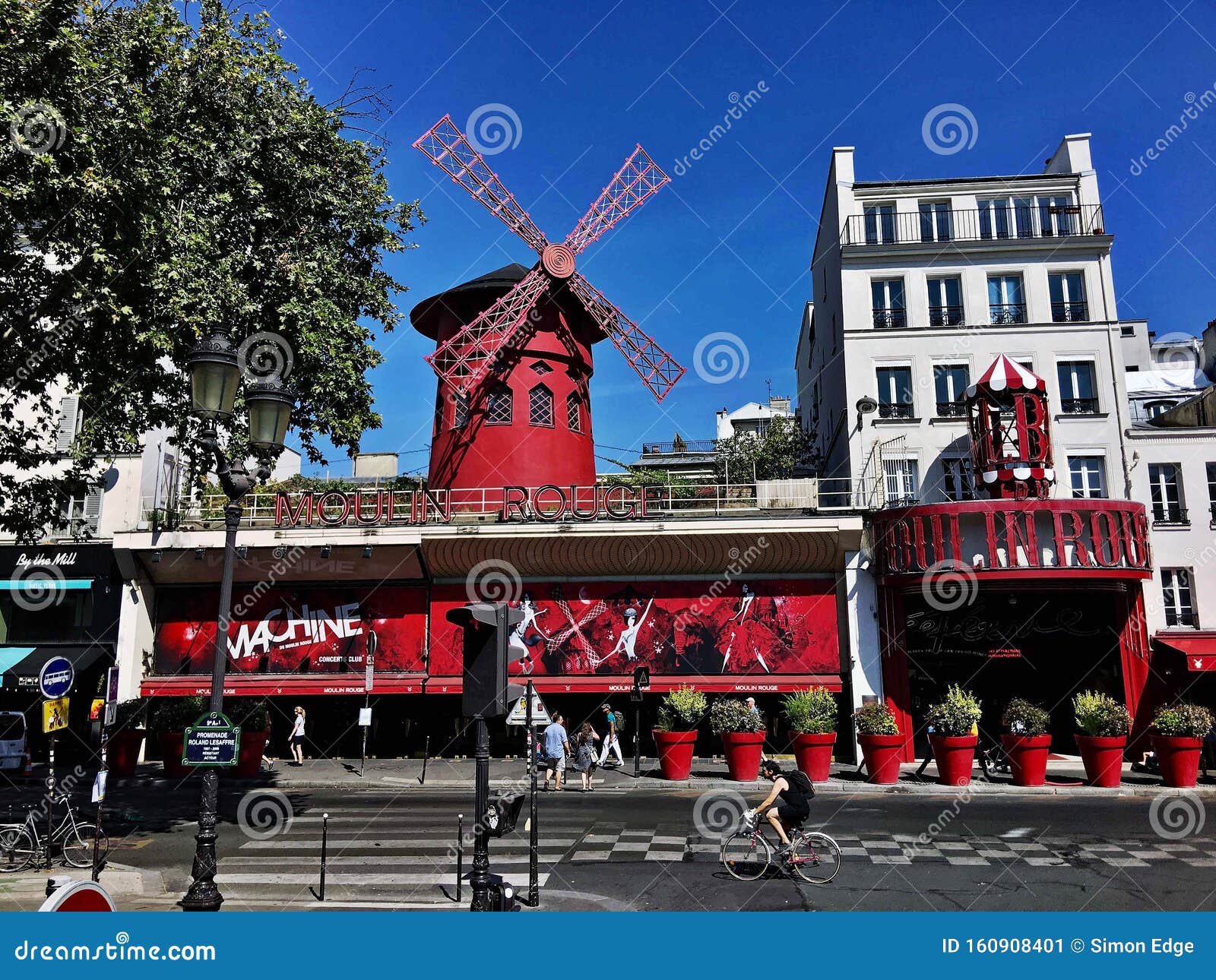 A View of the Moulin Rouge Showing the Windmill Editorial Photo - Image ...