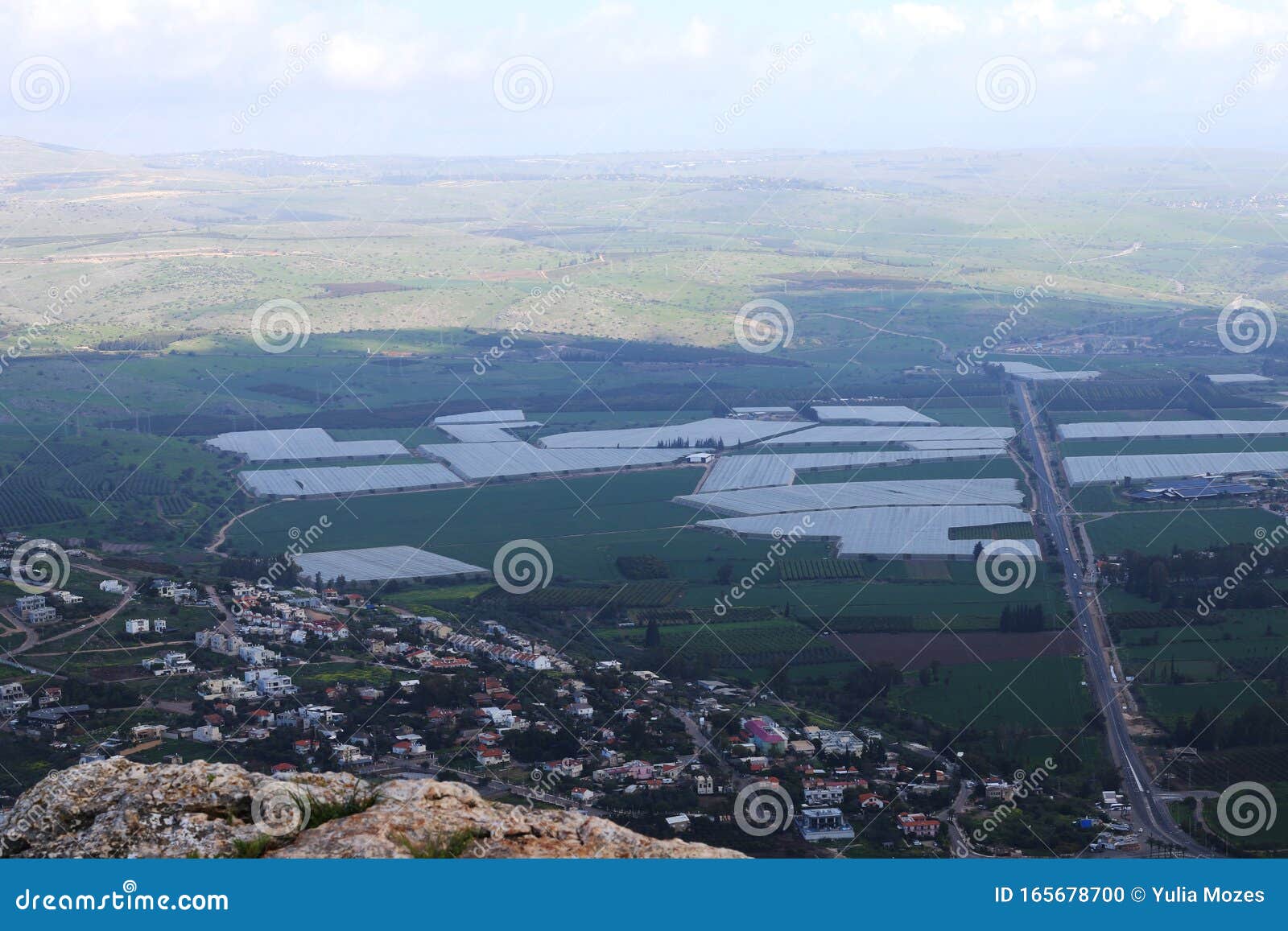 View from Mount Arbel stock photo. Image of scenic, climb - 165678700
