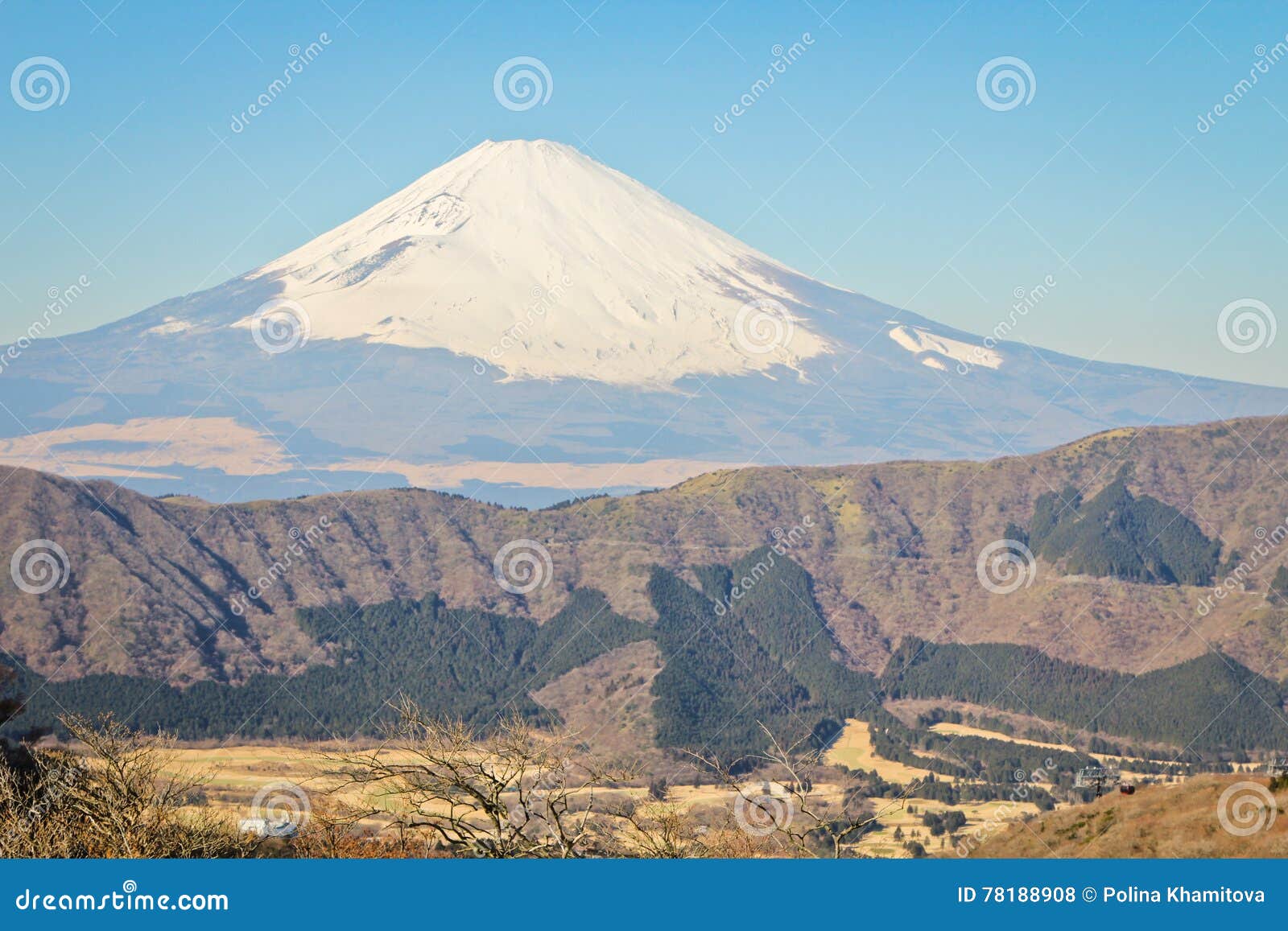 View of Mount Fuji stock photo. Image of panoramic, landscape - 78188908