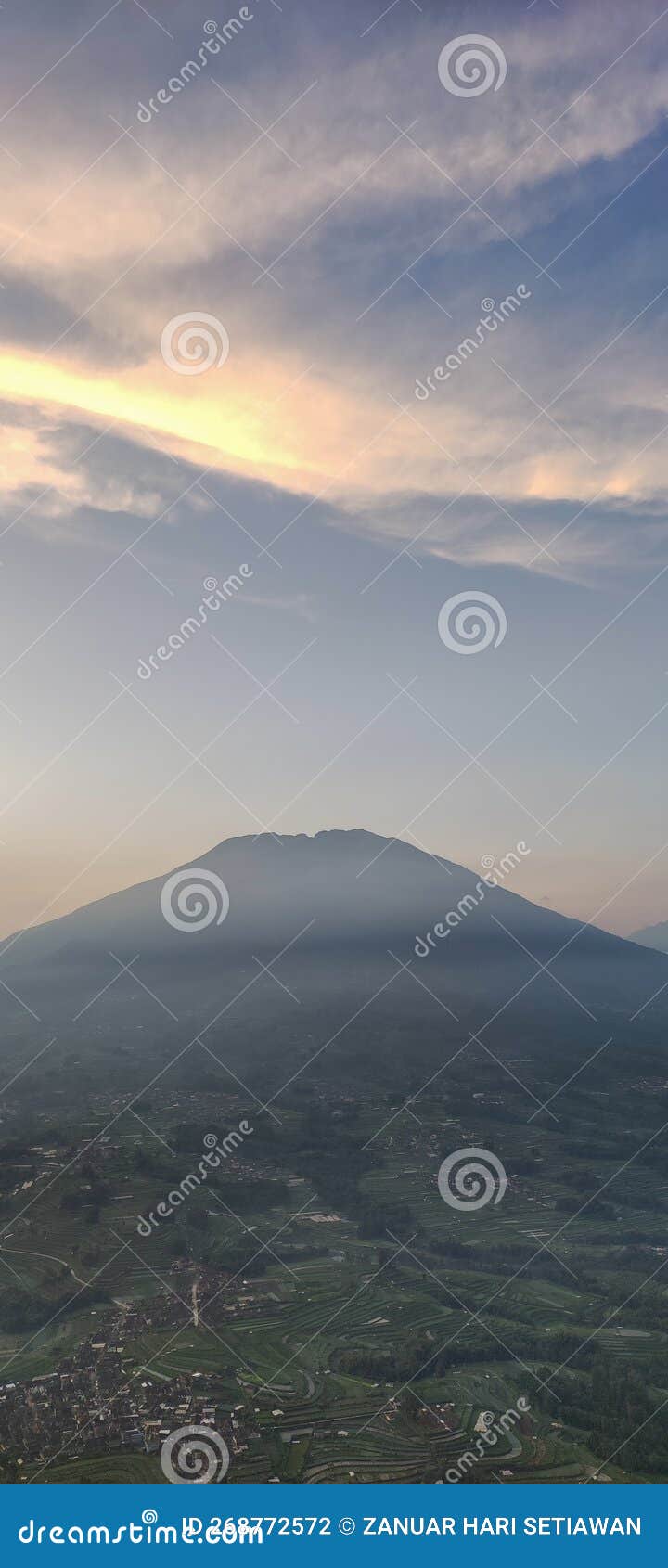 View of Mount Merbabu in the Morning Stock Photo - Image of mount ...