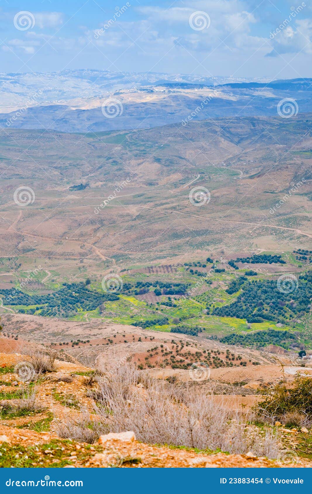 View from Mount Nebo in Jordan Stock Photo - Image of country, outdoor ...