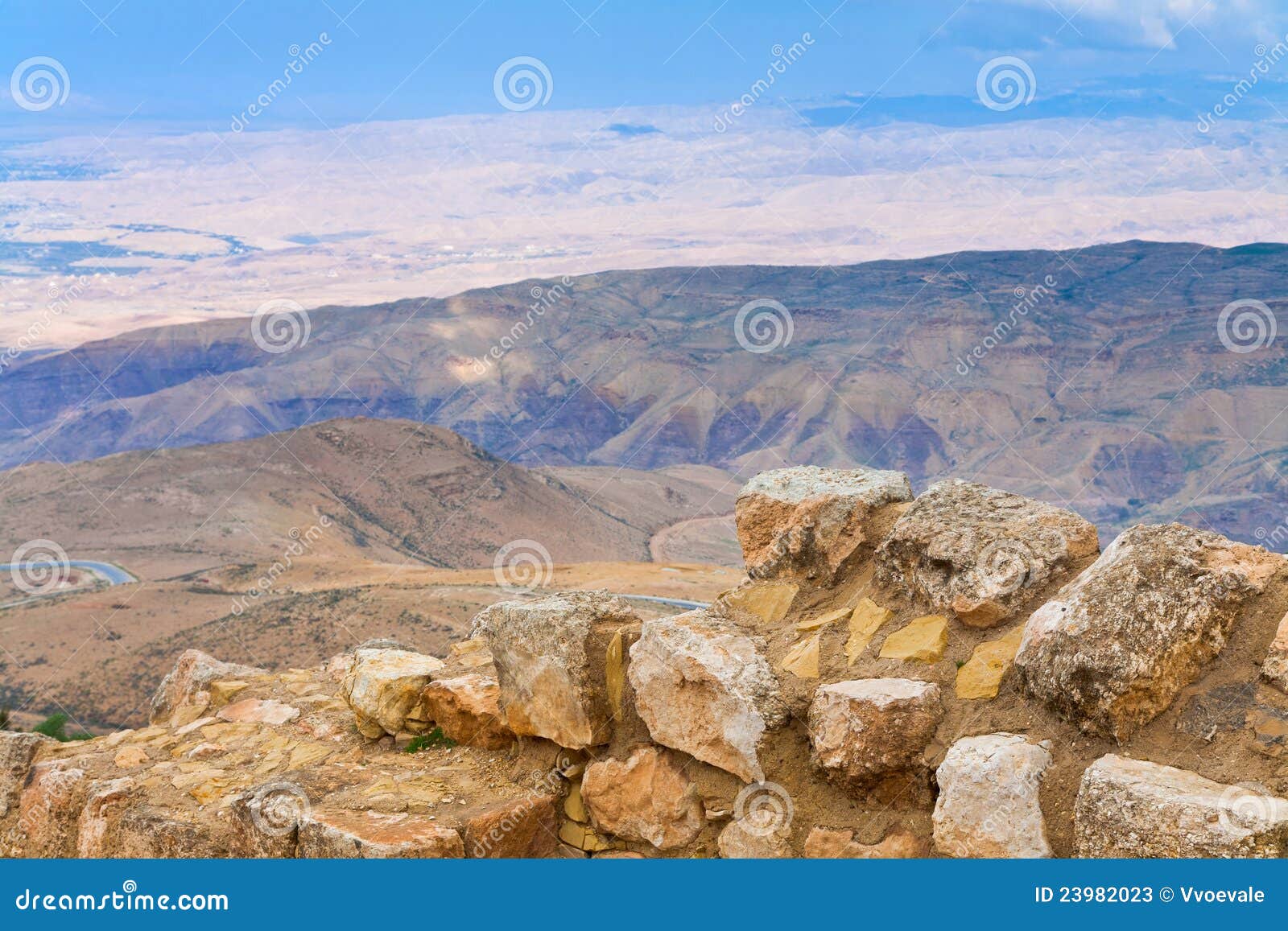 View from Mount Nebo in Jordan Stock Image - Image of east, mount: 23982023