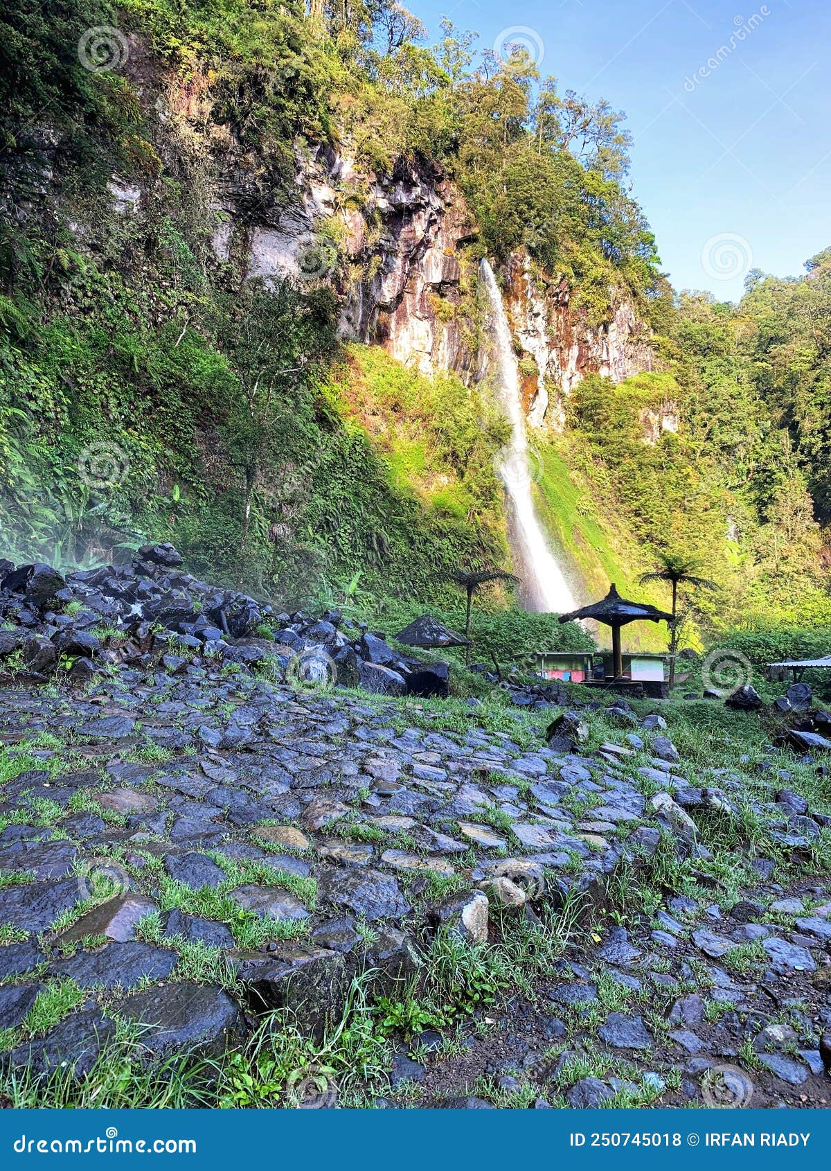 The View of Mount Pangrango Indonesia in the Morning Stock Photo ...