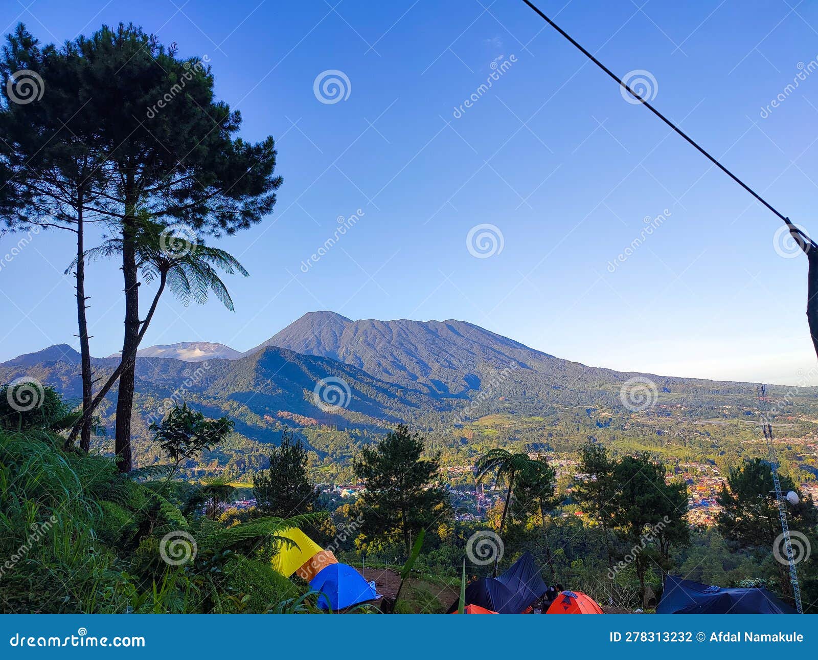 View of Mount Pangrango from Puncak, Bogor, West Java. Sunday 14 May ...