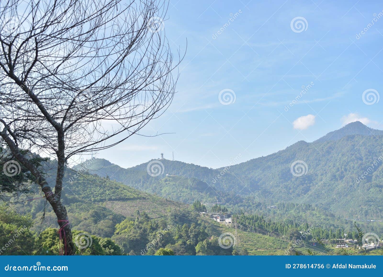 View of Mount Pangrango, West Java, in the Morning from Puncak Bogor ...